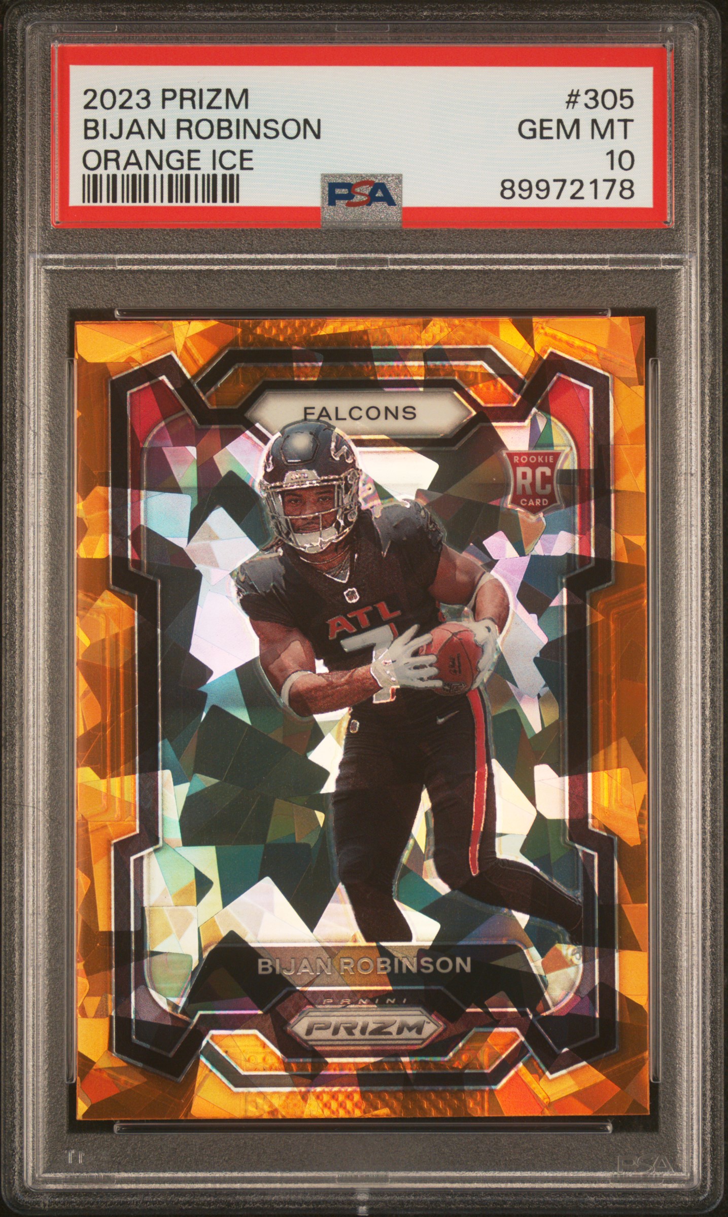 Bijan Robinson 2023 Prizm #305 Orange Ice Price Guide - Sports Card ...