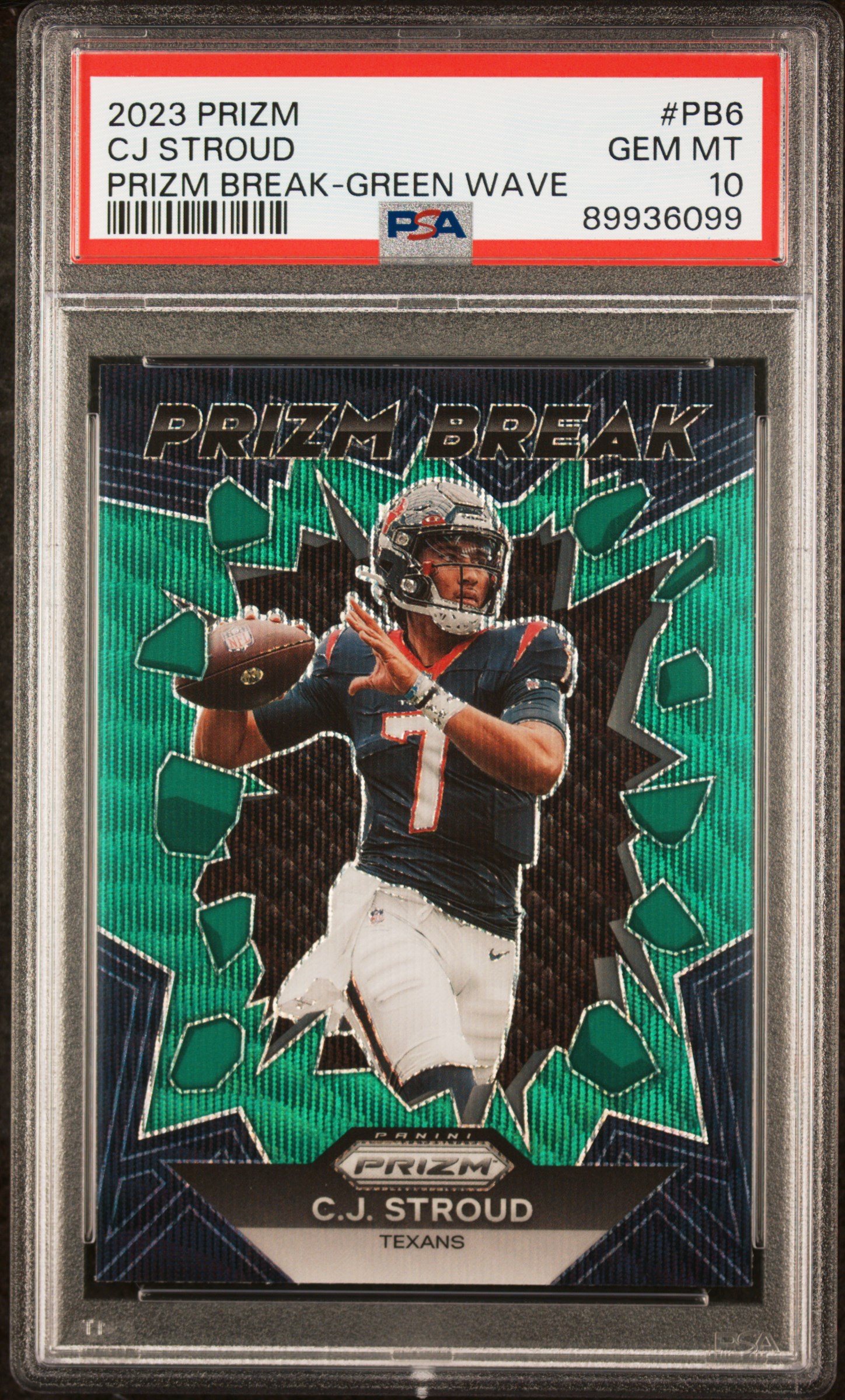 CJ Stroud 2023 Prizm #PB-6 Prizm Break - Green Wave PSA 10 Price Guide - Sports Card Investor
