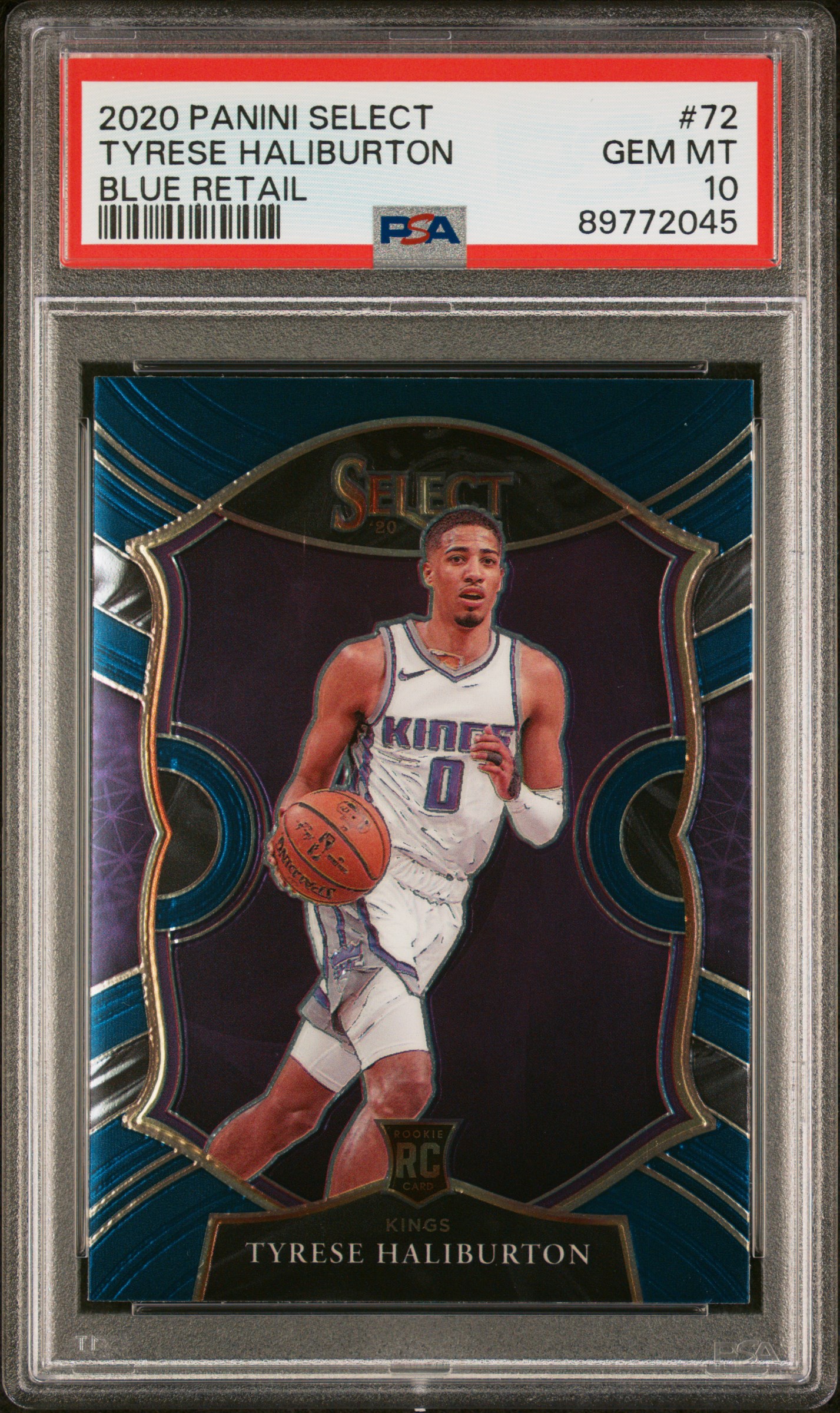 Tyrese Haliburton 2020 Select #72 Concourse Blue Retail Price Guide ...