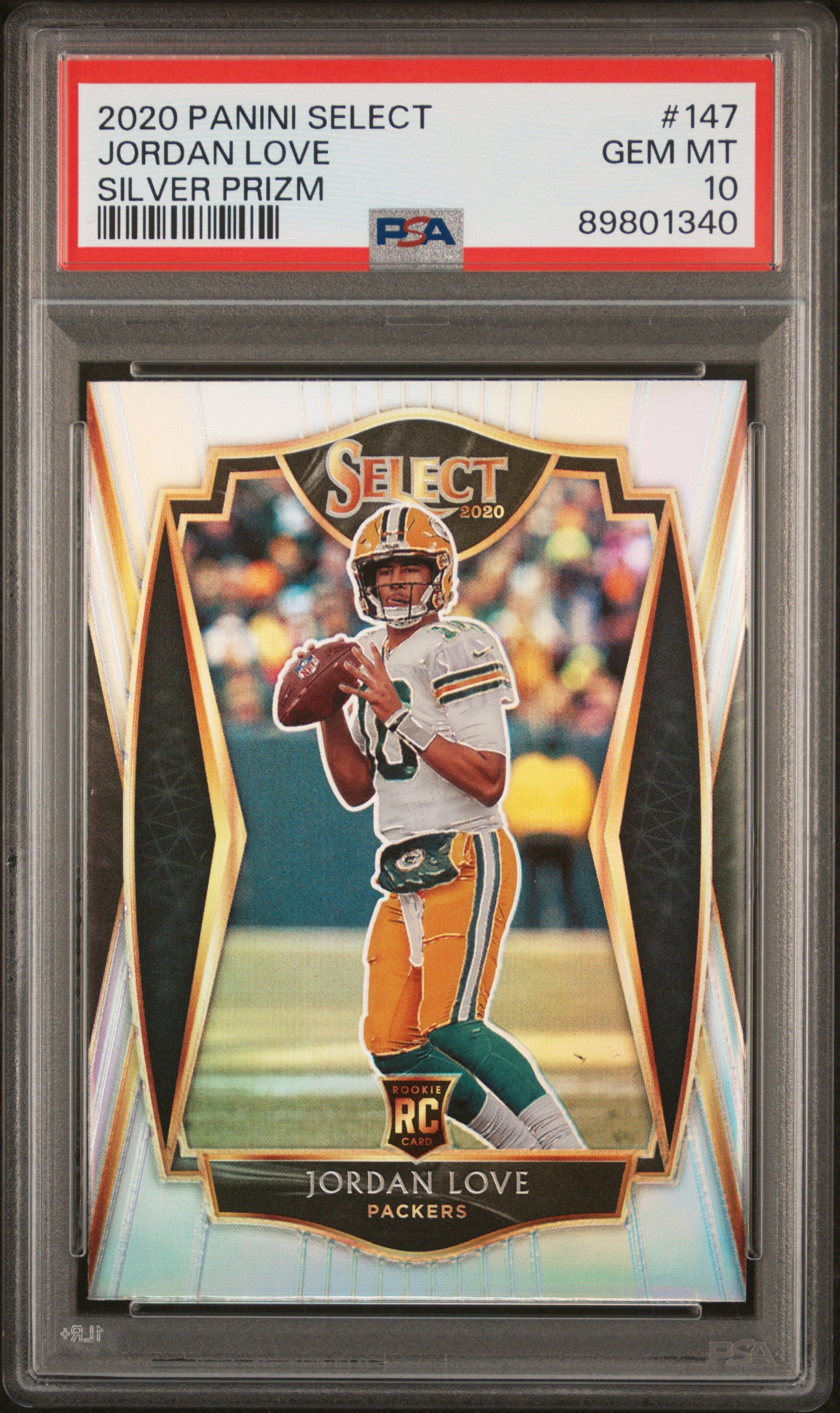 2020 JORDAN LOVE PANINI SELECT SILVER PRIZM PSA 10 | Veriswap