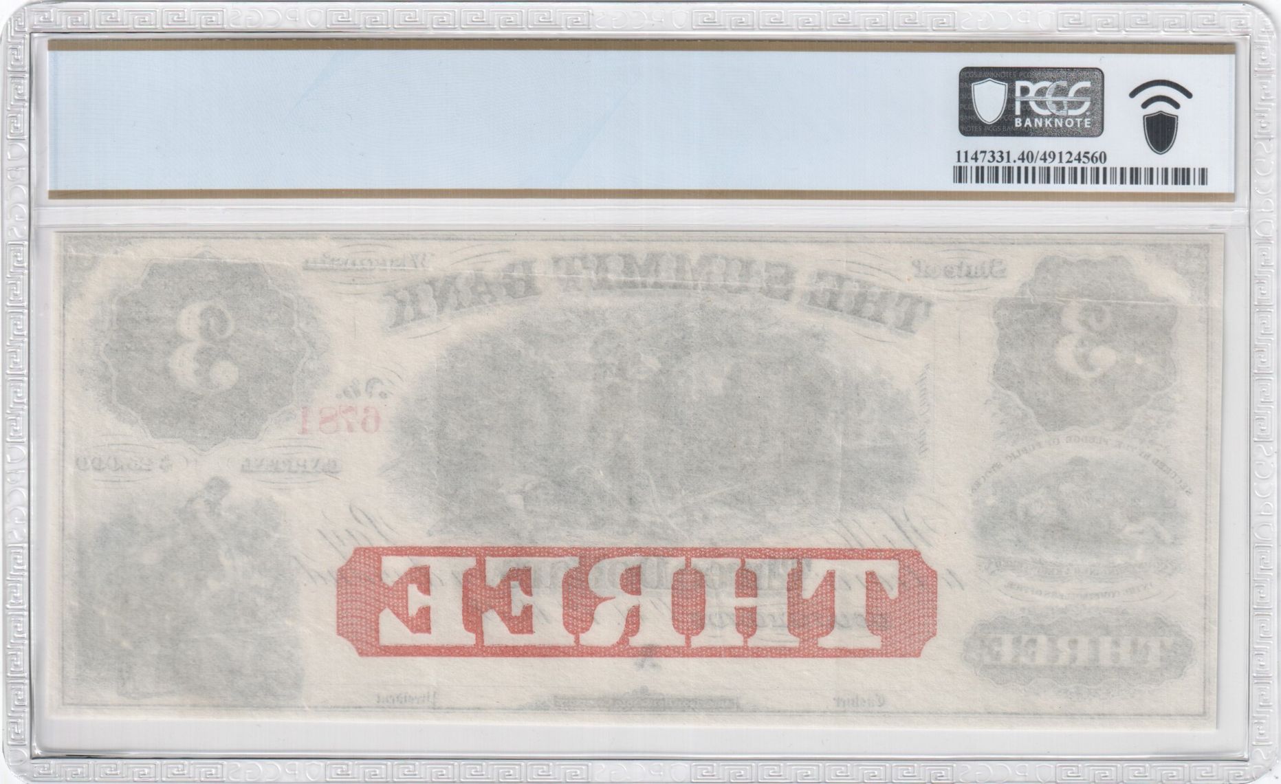 PCGS Certificate Verification Banknote Details for Cert #49124560