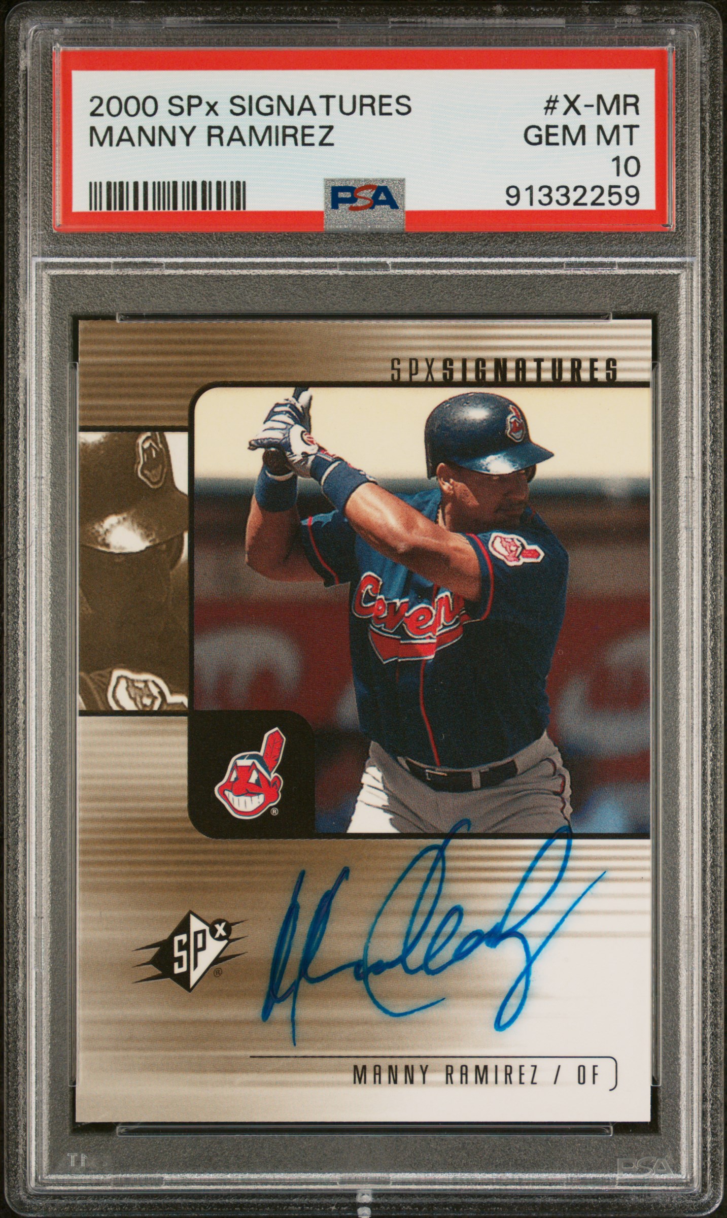 2000 MANNY RAMIREZ SPx SIGNATURE PSA 10 | Veriswap