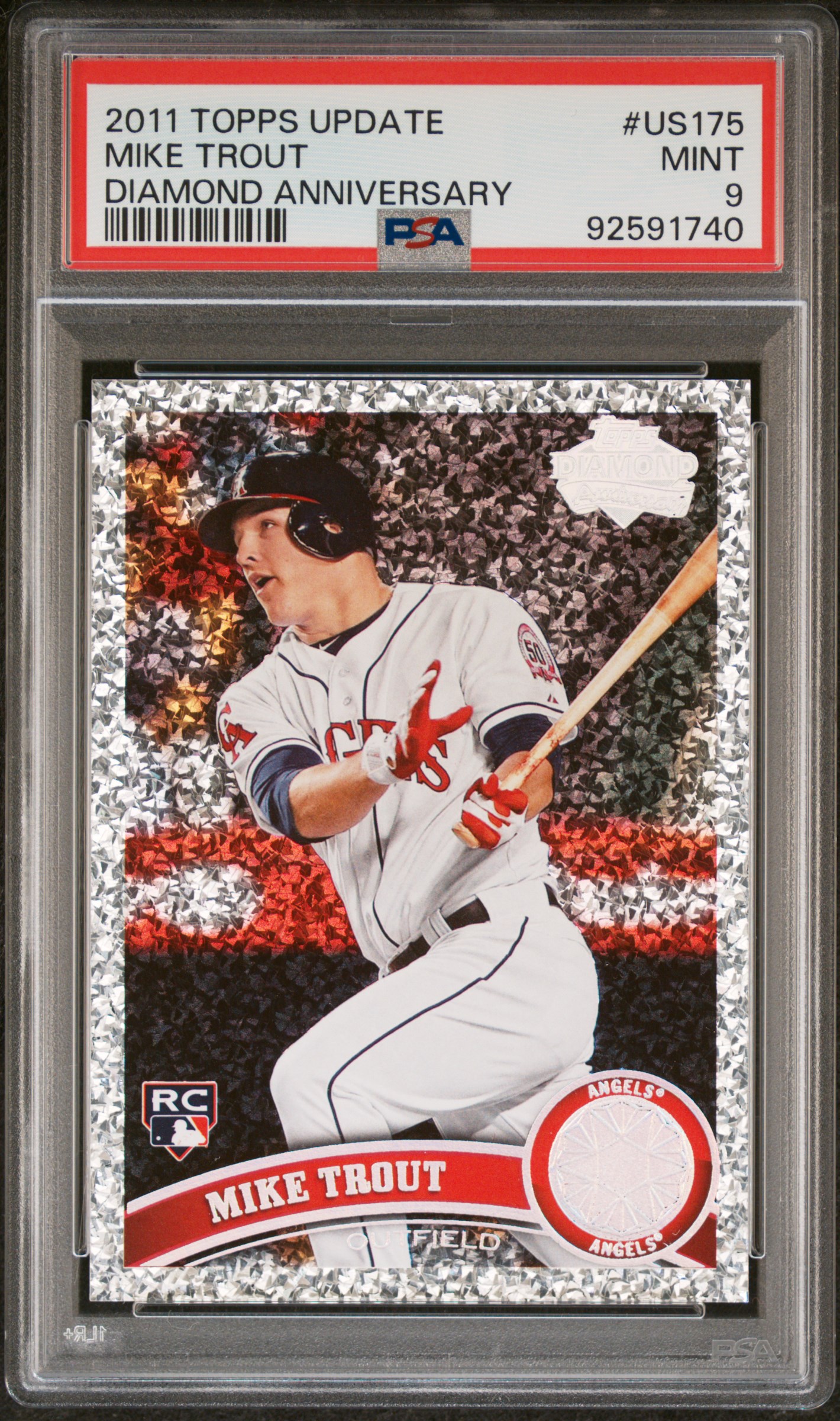 2011 MIKE TROUT TOPPS UPDATE DIAMOND ANNIVERSARY ROOKIE | Veriswap