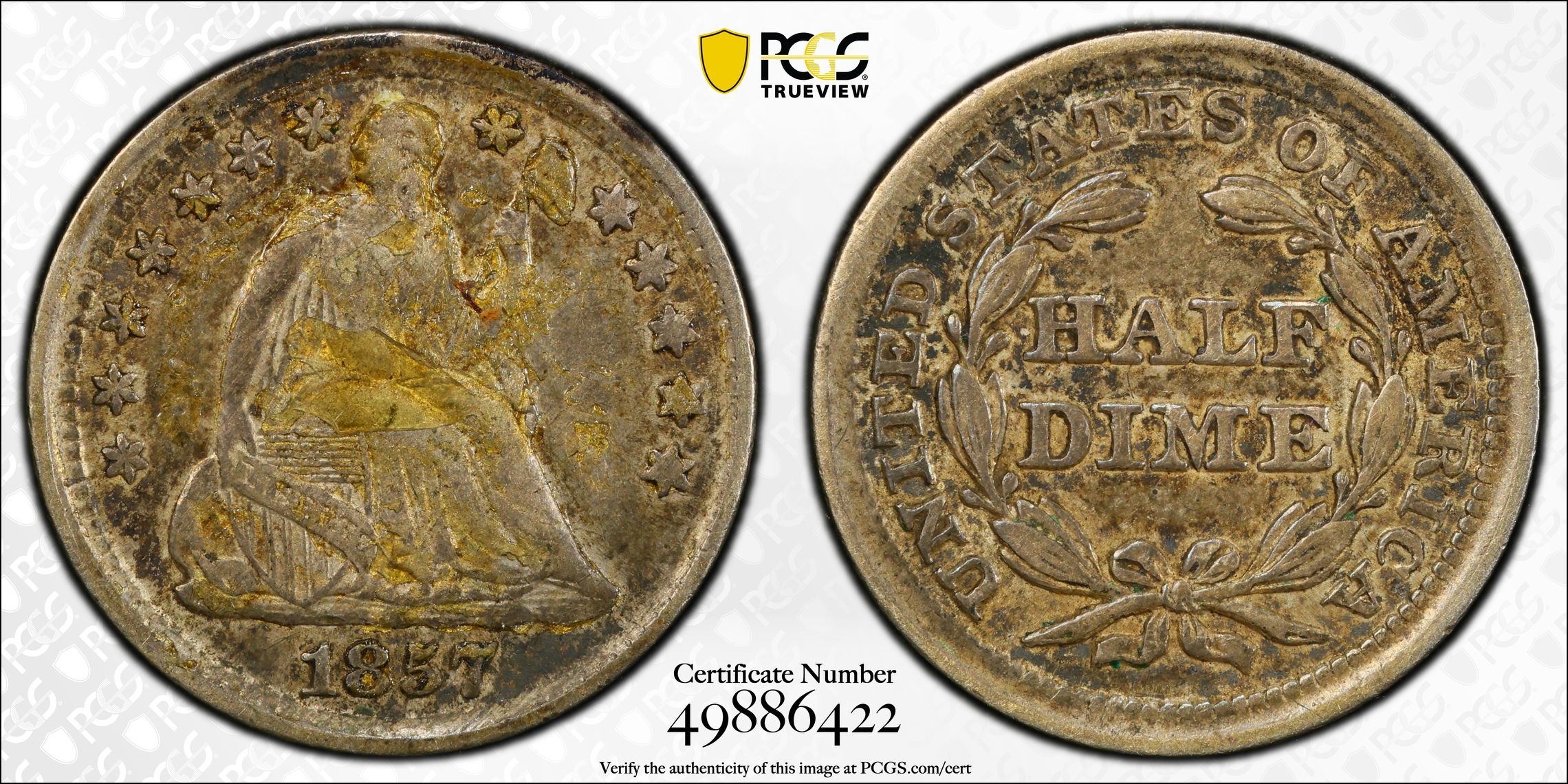 PCGS Certificate Verification Coin Details for Cert #49886422