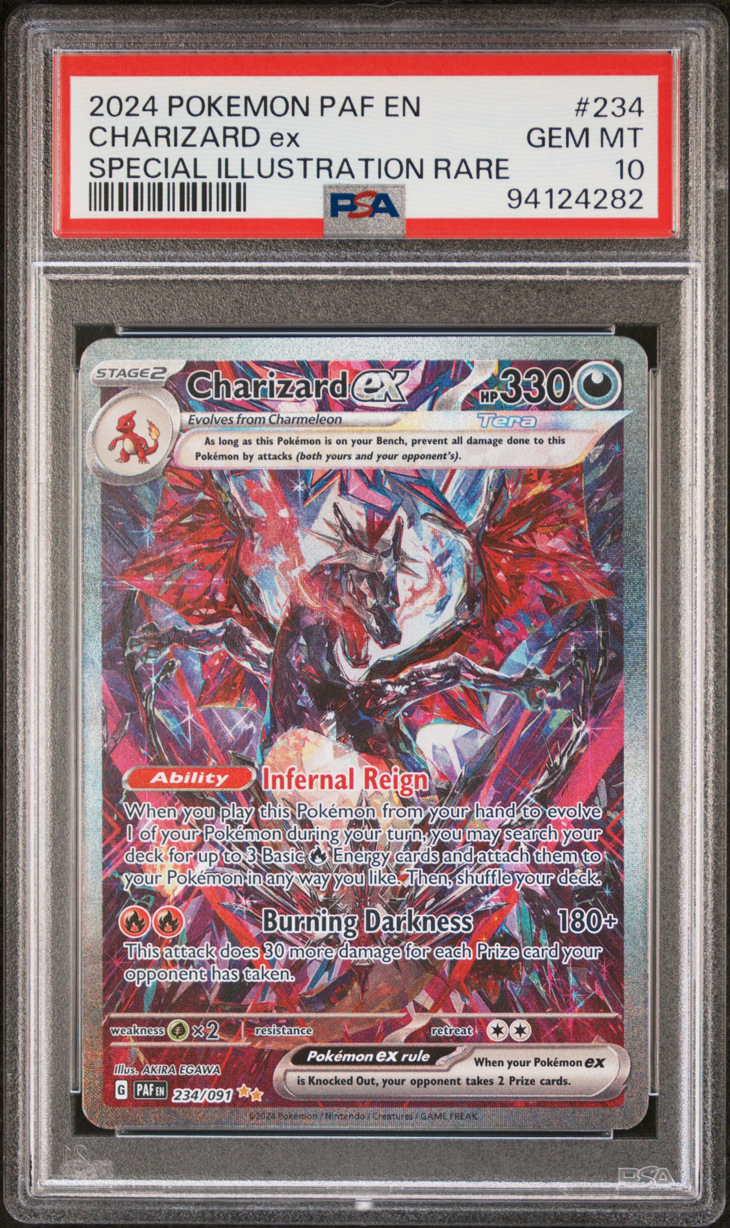 2024 CHARIZARD ex POKEMON PAF EN-PALDEAN FATES SPECIAL ILLUSTRATION ...