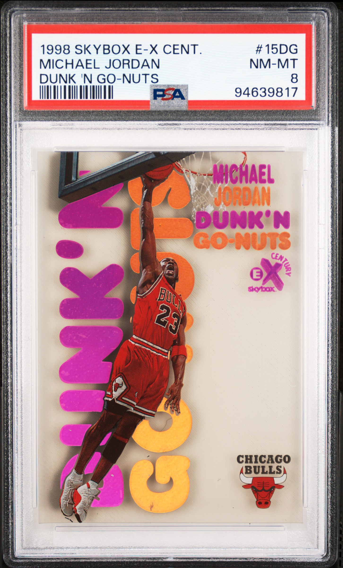 1998 MICHAEL JORDAN SKYBOX E-X CENTURY DUNK 'N GO-NUTS DUNK 'N GO-NUTS ...