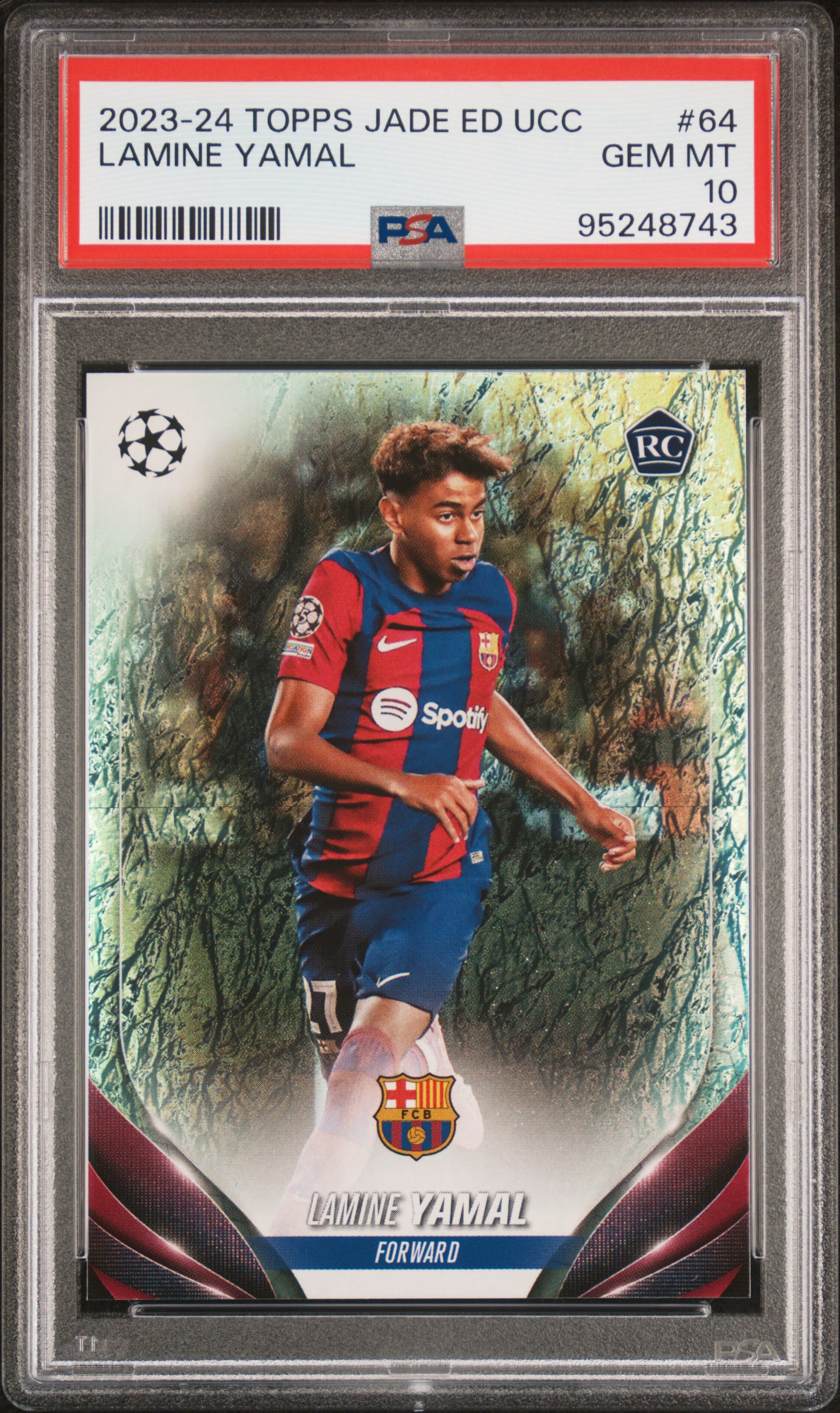 2023 LAMINE YAMAL TOPPS JADE EDITION UEFA CLUB COMPETITIONS | Veriswap