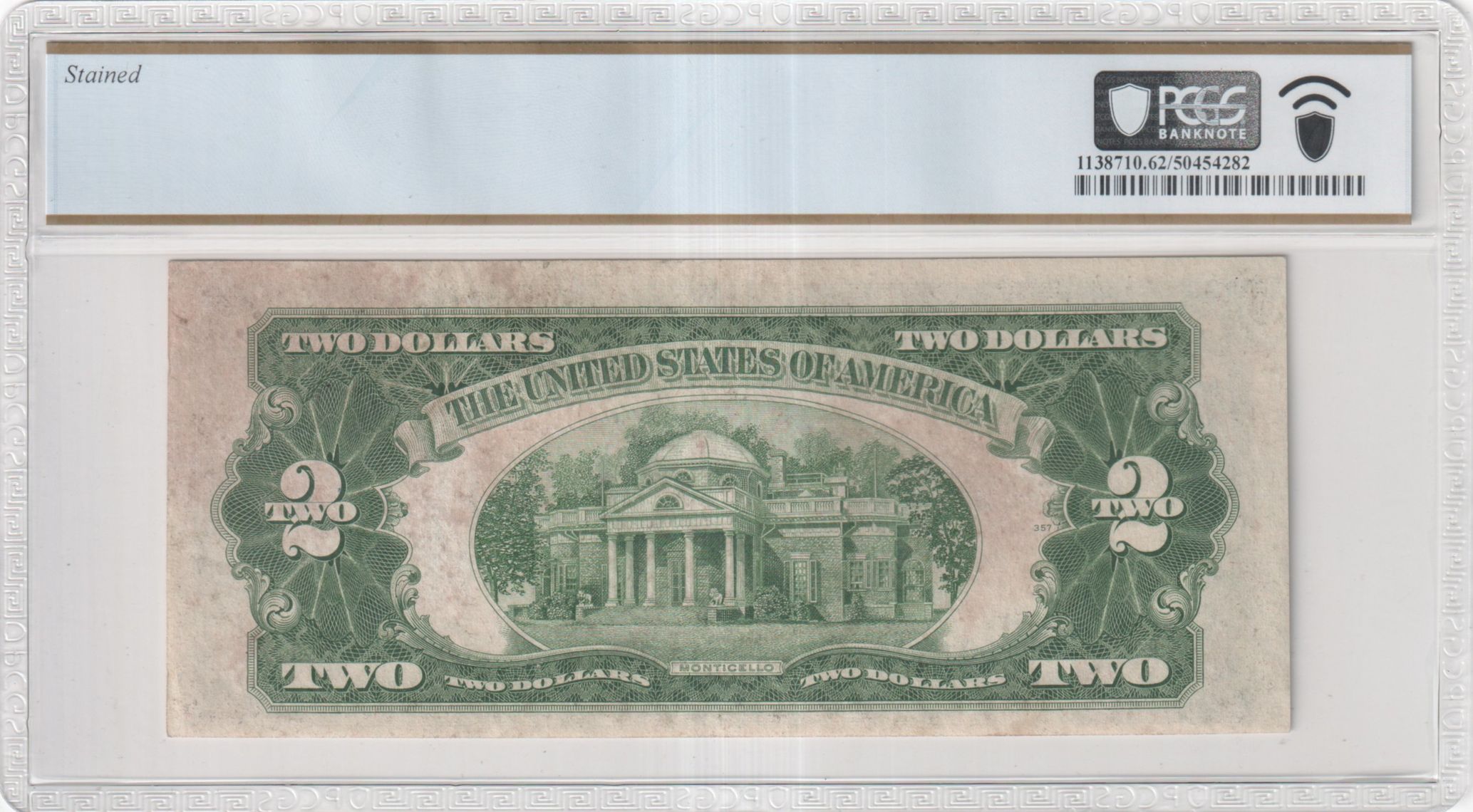 PCGS Certificate Verification Banknote Details for Cert #50454282