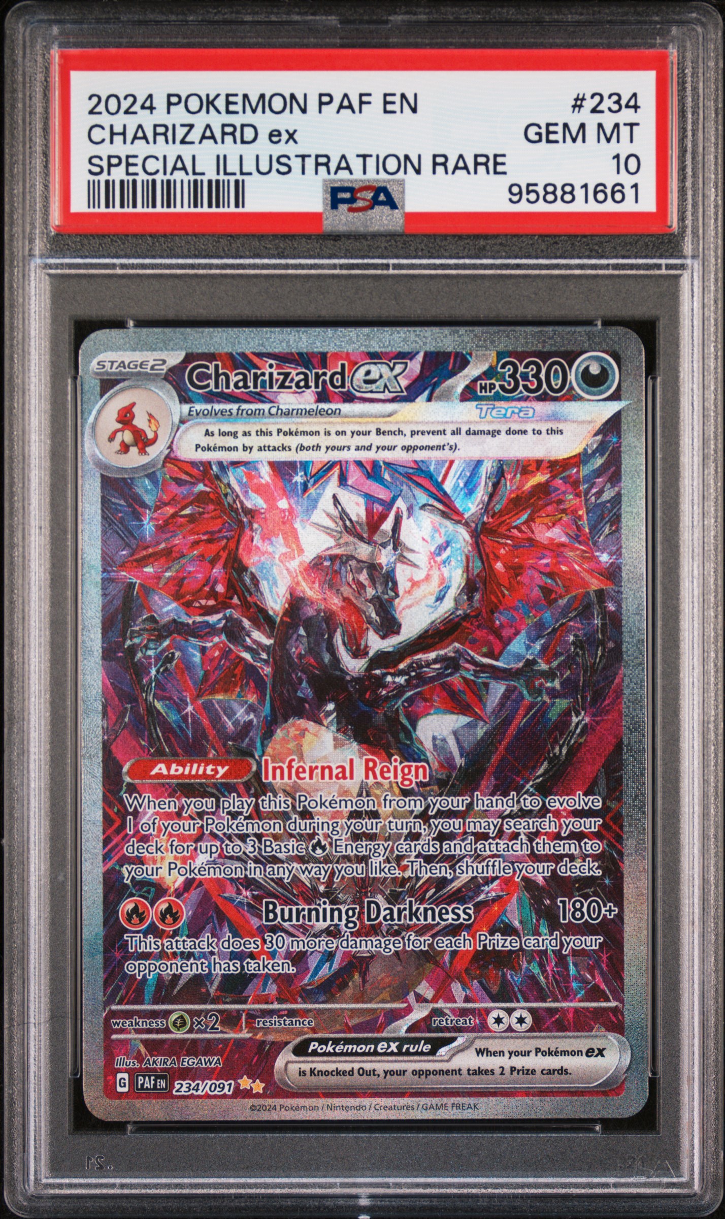 2024 CHARIZARD ex POKEMON PAF EN-PALDEAN FATES SPECIAL ILLUSTRATION ...