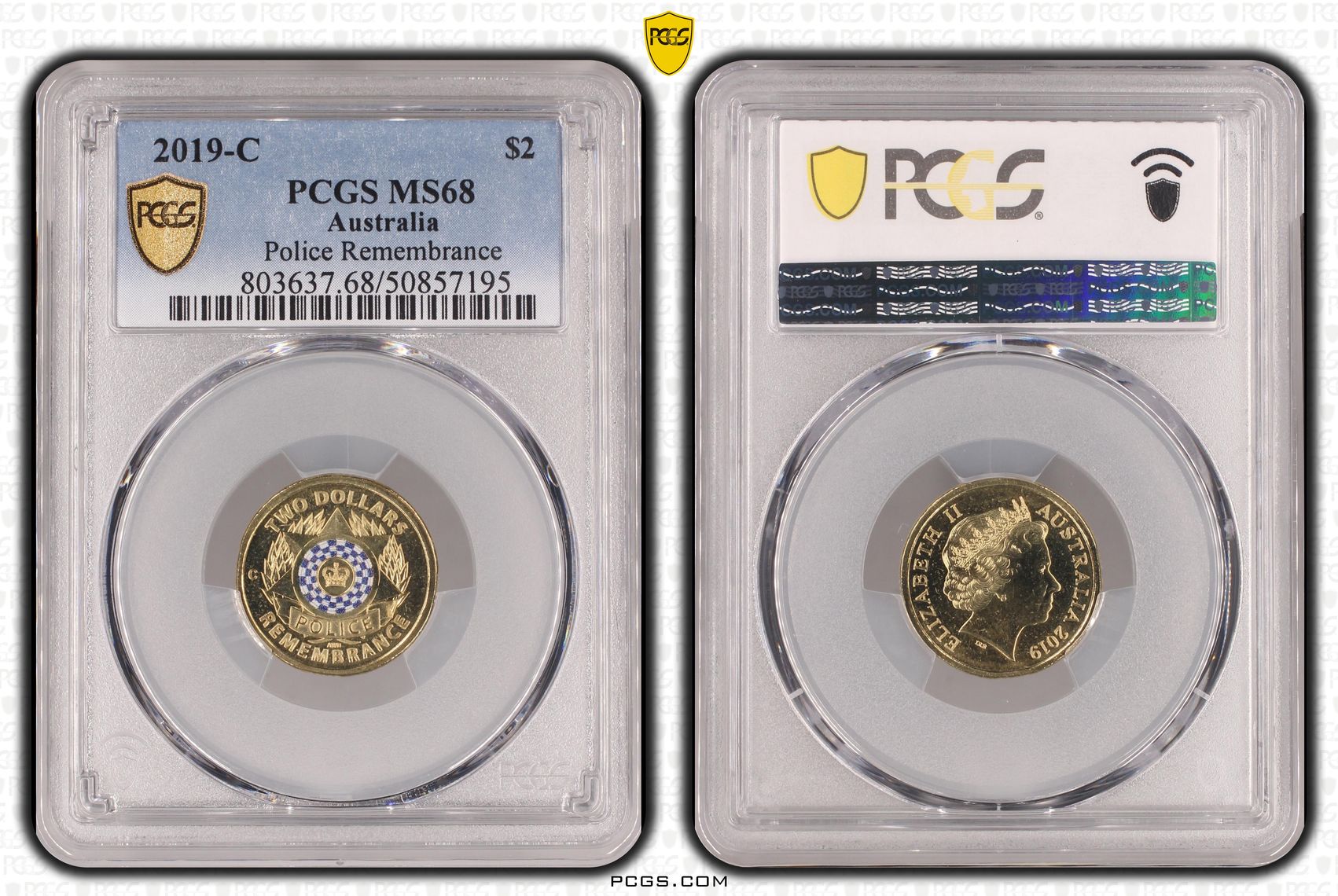 PCGS Certificate Verification Coin Details for Cert #50857195