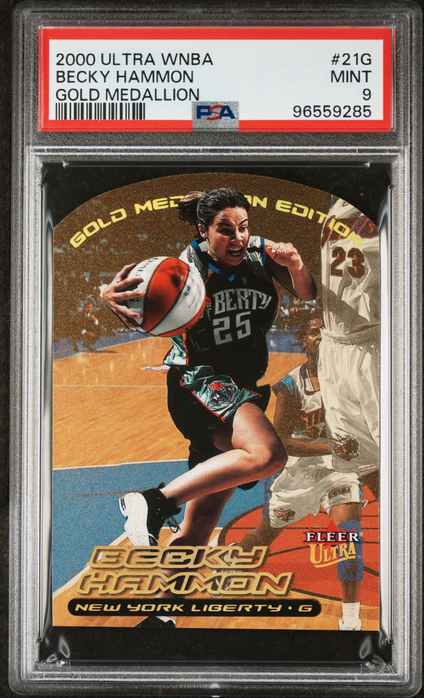 2000 ULTRA WNBA GOLD MEDALLION BECKY HAMMON PSA 9 | Veriswap