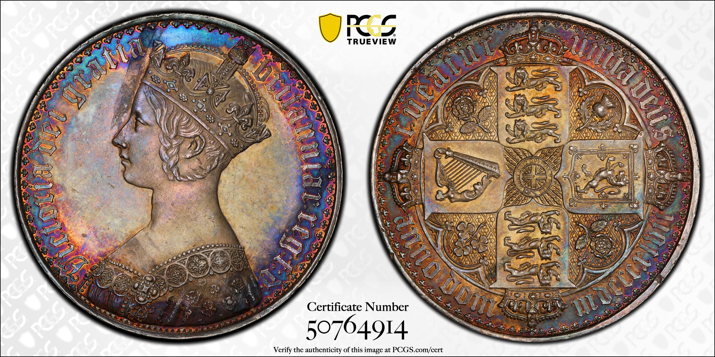 PCGS Certificate Verification Coin Details for Cert #50764914