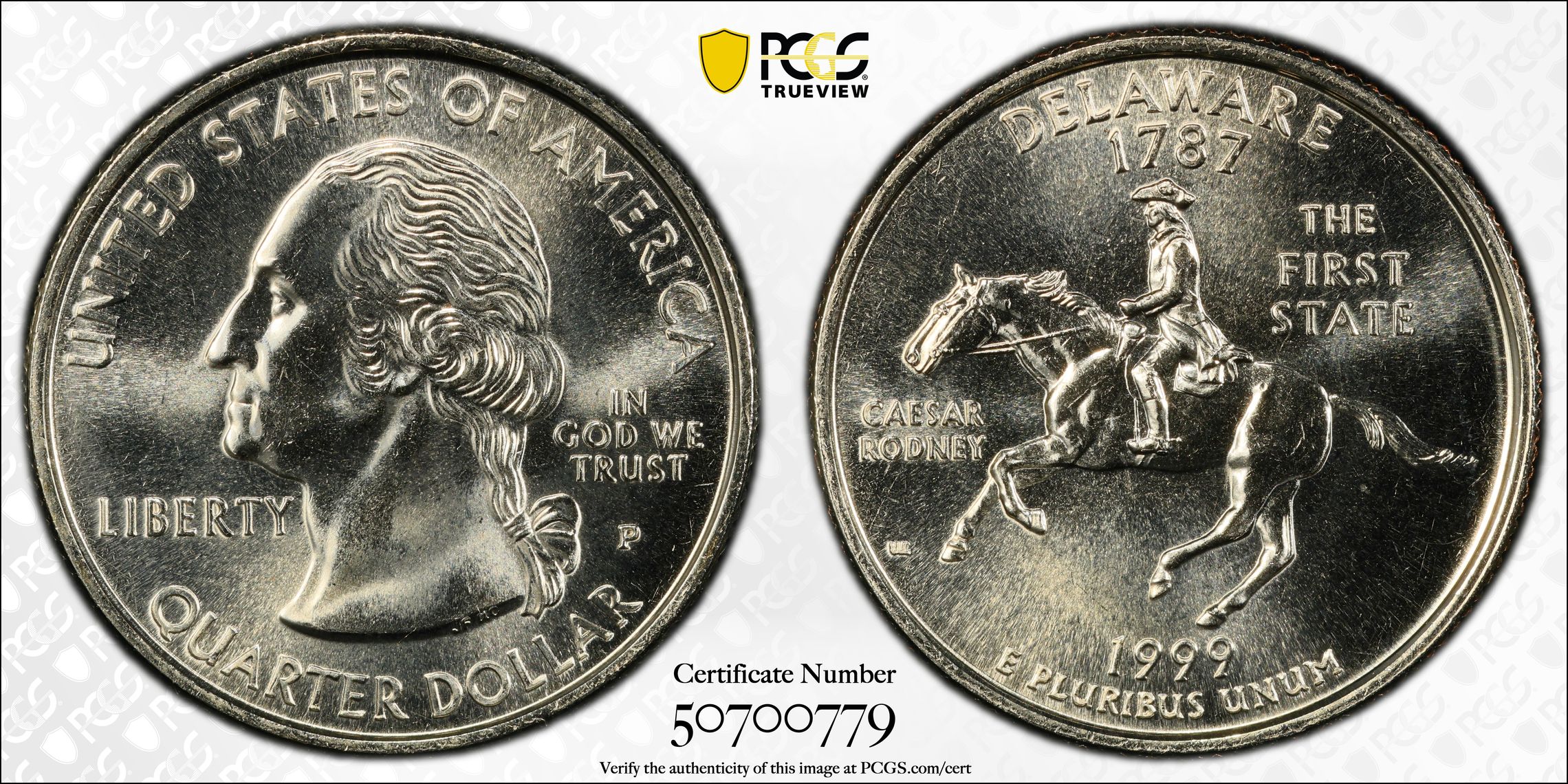 PCGS Certificate Verification Coin Details for Cert #50700779