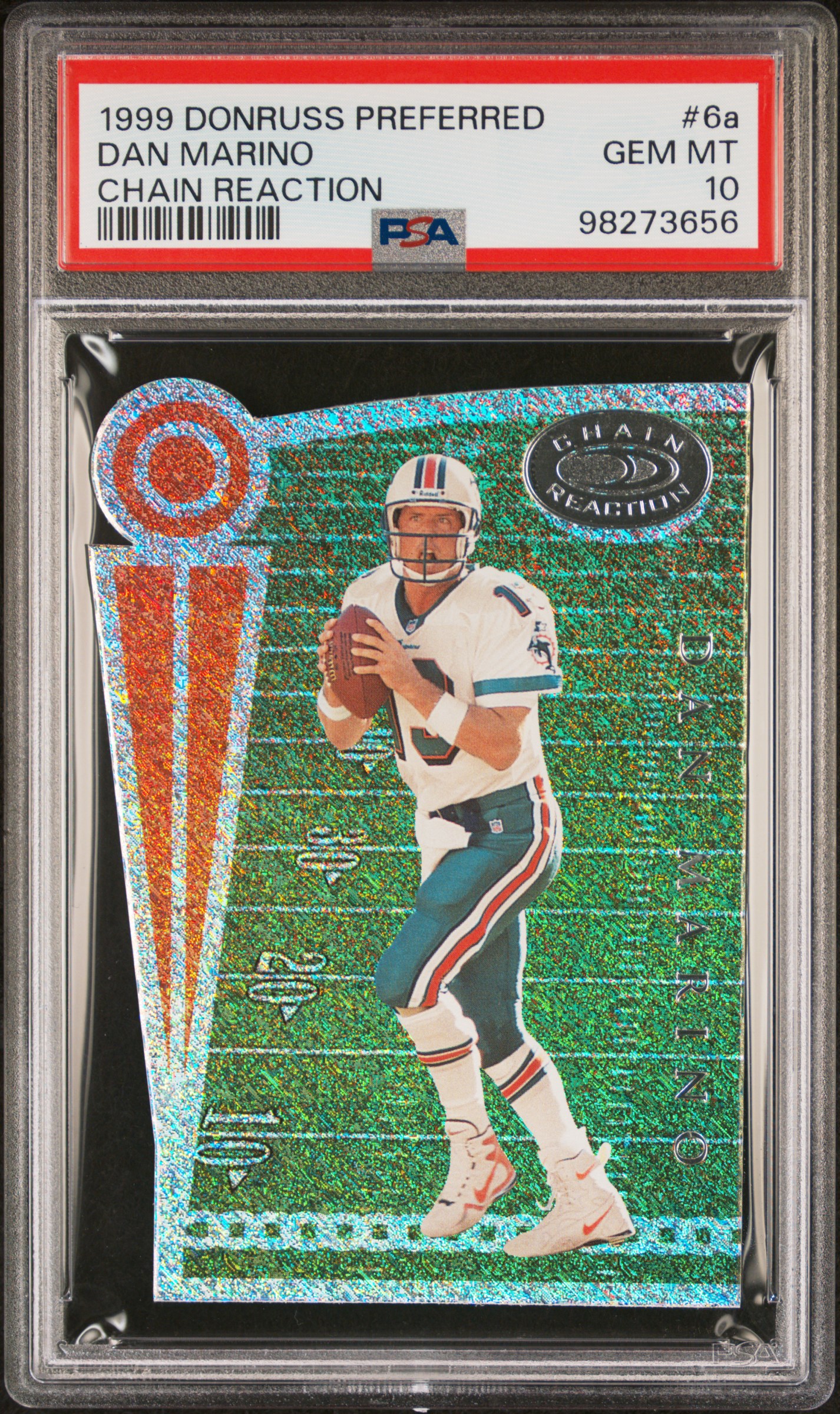 1999 DAN MARINO DONRUSS PREFERRED CHAIN REACTION CHAIN REACTION /5000 ...