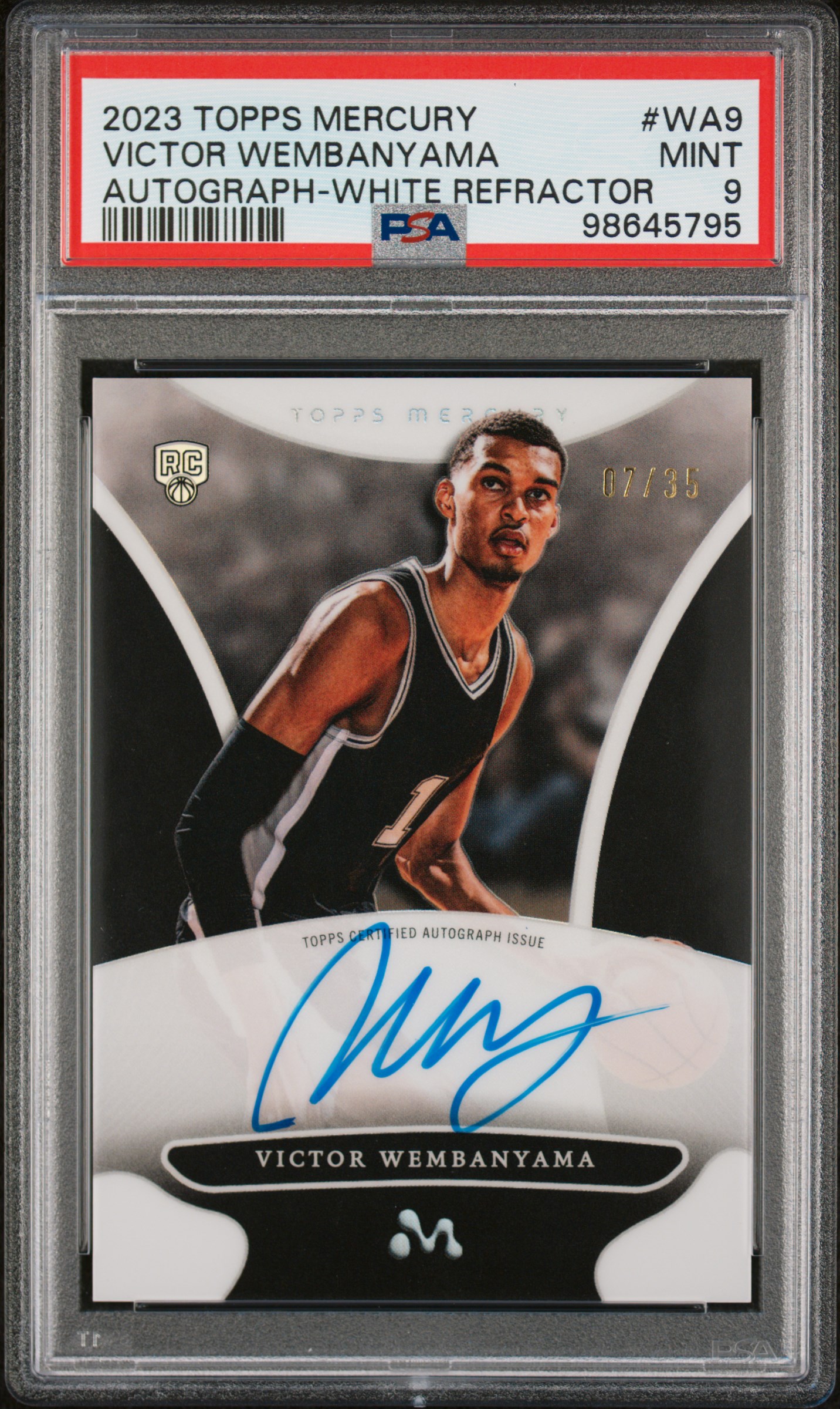 2023 TOPPS MERCURY: VICTOR WEMBANYAMA AUTOGRAPHS AUTOGRAPH-WHITE ...