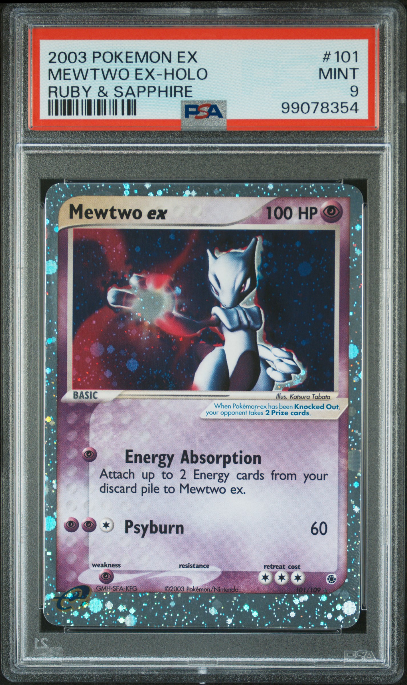 2003 MEWTWO EX-HOLO POKEMON EX RUBY & SAPPHIRE RUBY & SAPPHIRE | Veriswap