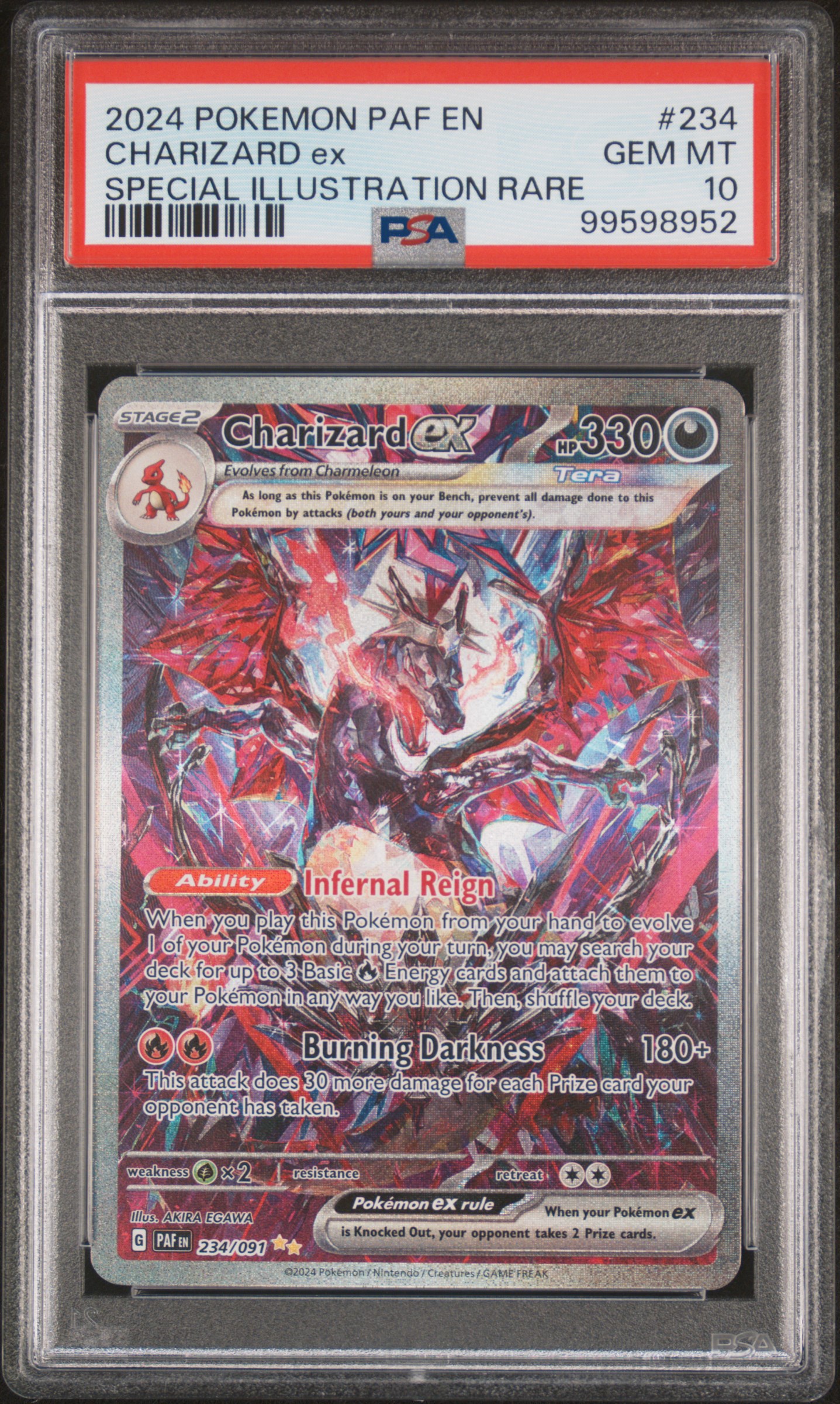 2024 CHARIZARD ex POKEMON PAF EN-PALDEAN FATES SPECIAL ILLUSTRATION ...