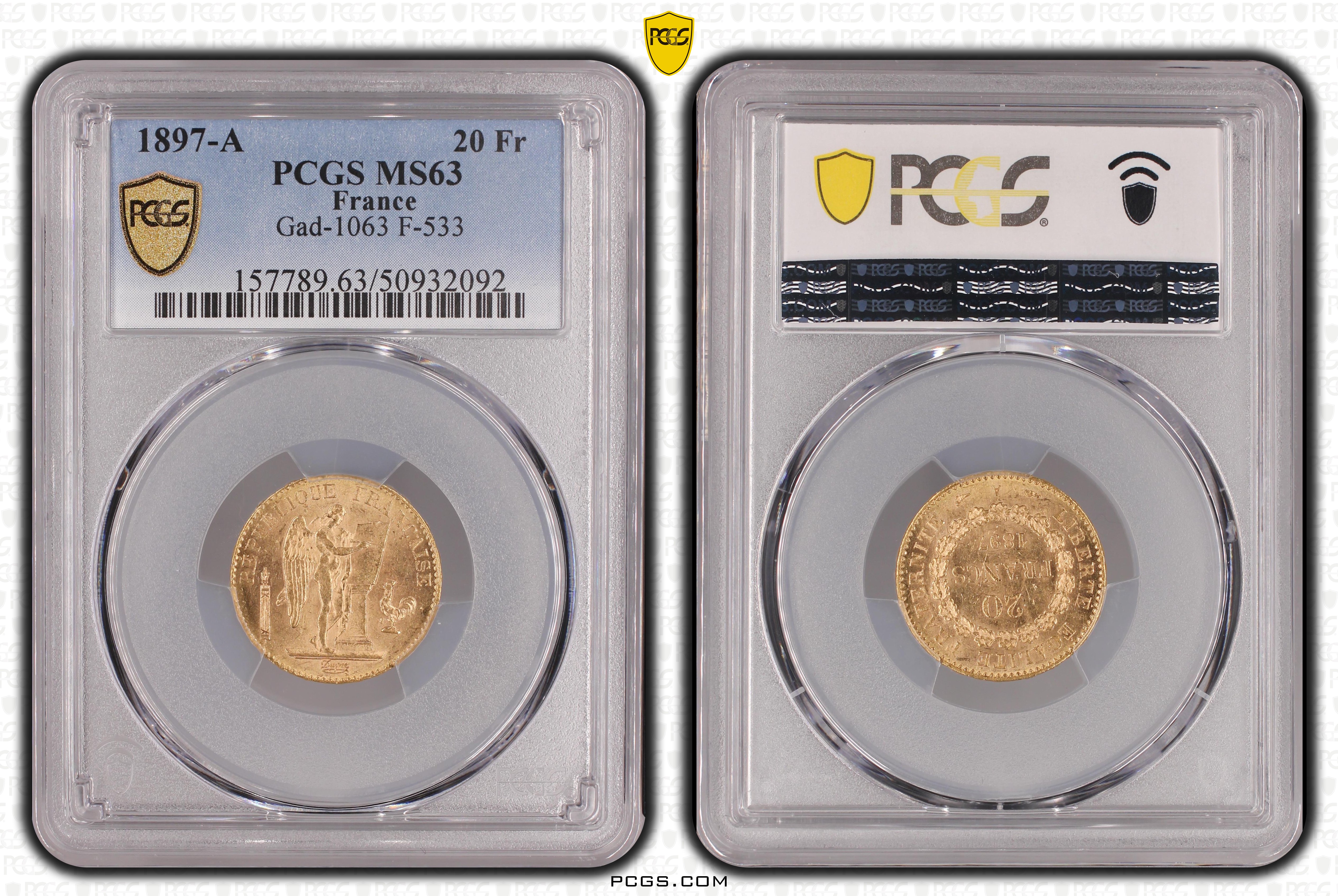 PCGS Certificate Verification Coin Details for Cert #50932092