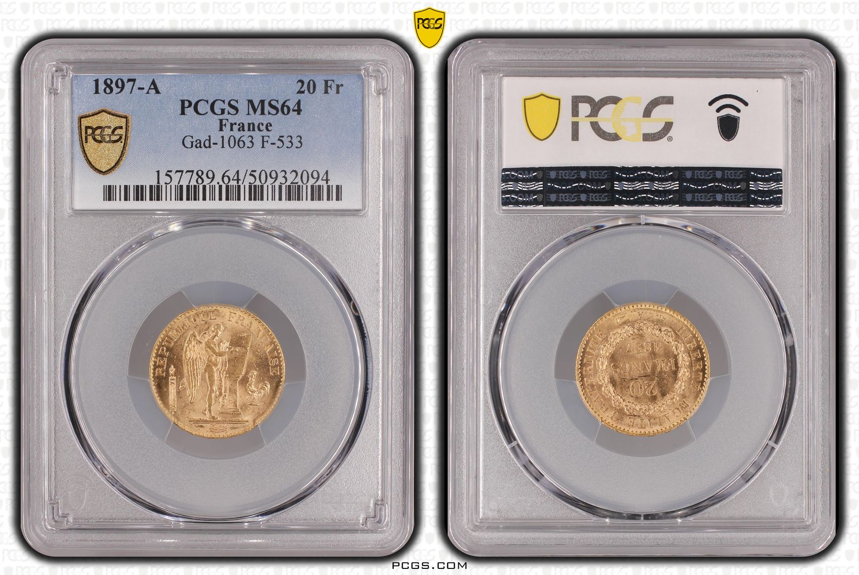 PCGS Certificate Verification Coin Details for Cert #50932094