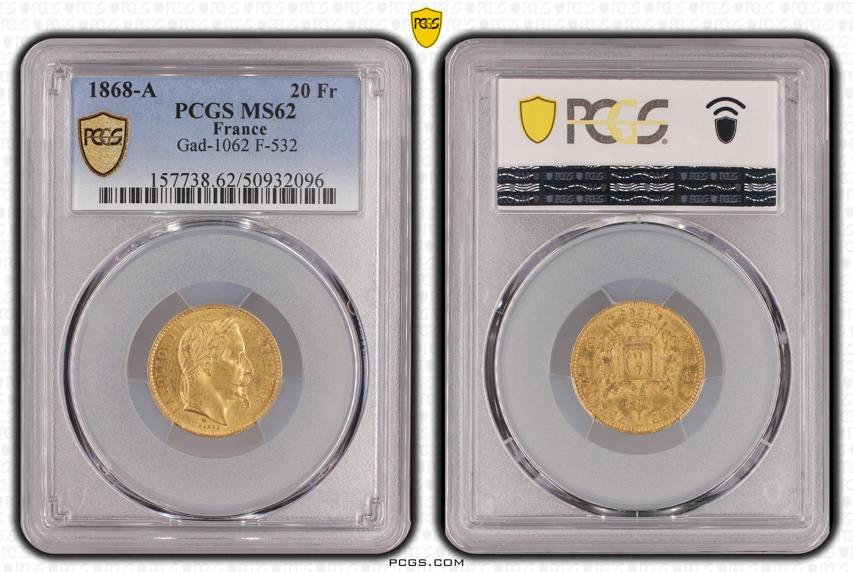 PCGS Certificate Verification Coin Details for Cert #50932096