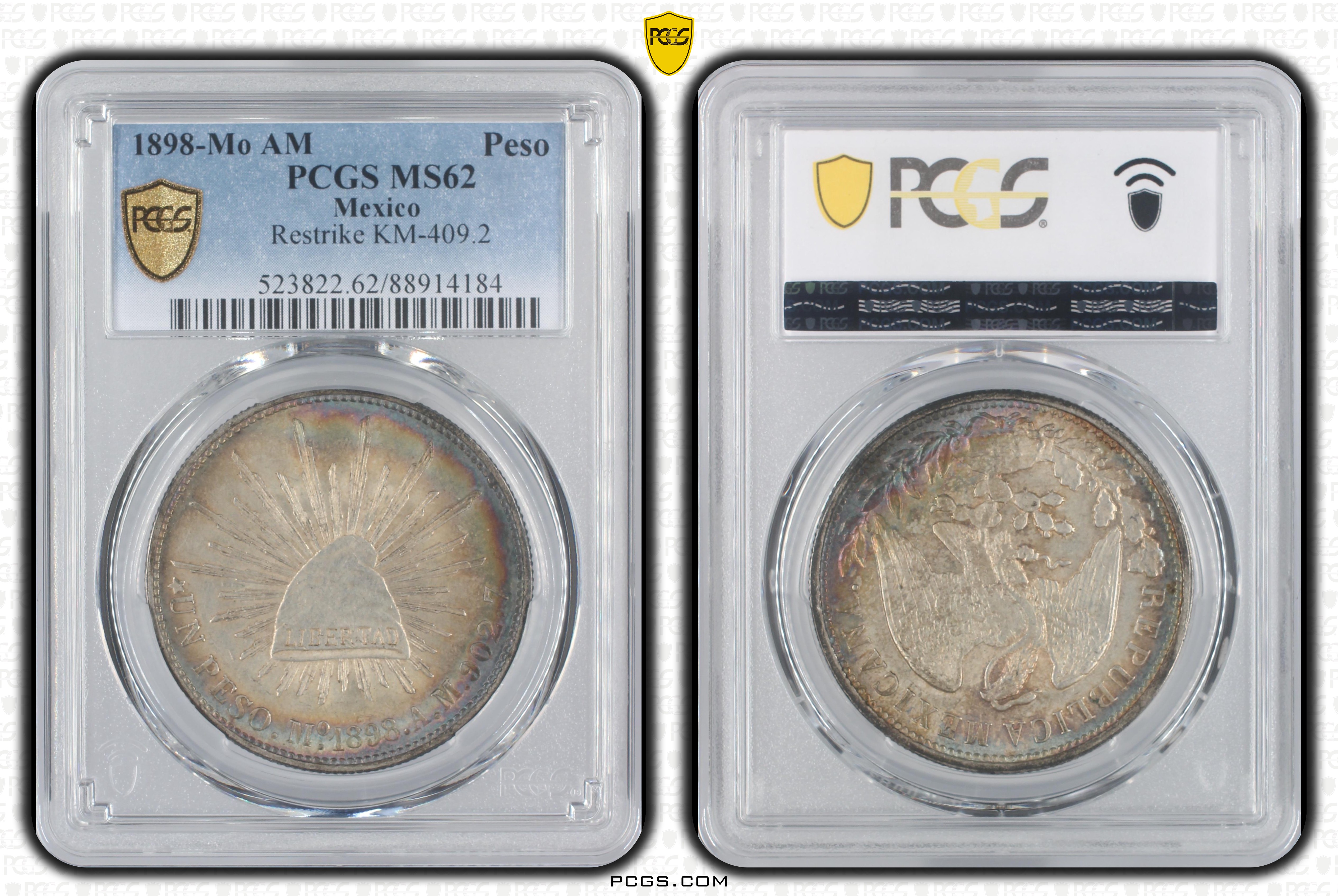 PCGS Certificate Verification Coin Details for Cert #88914184