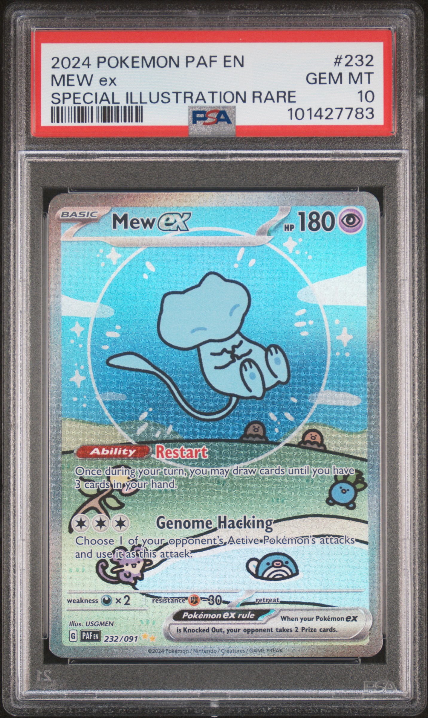 2024 MEW ex POKEMON PAF EN-PALDEAN FATES SPECIAL ILLUSTRATION RARE ...