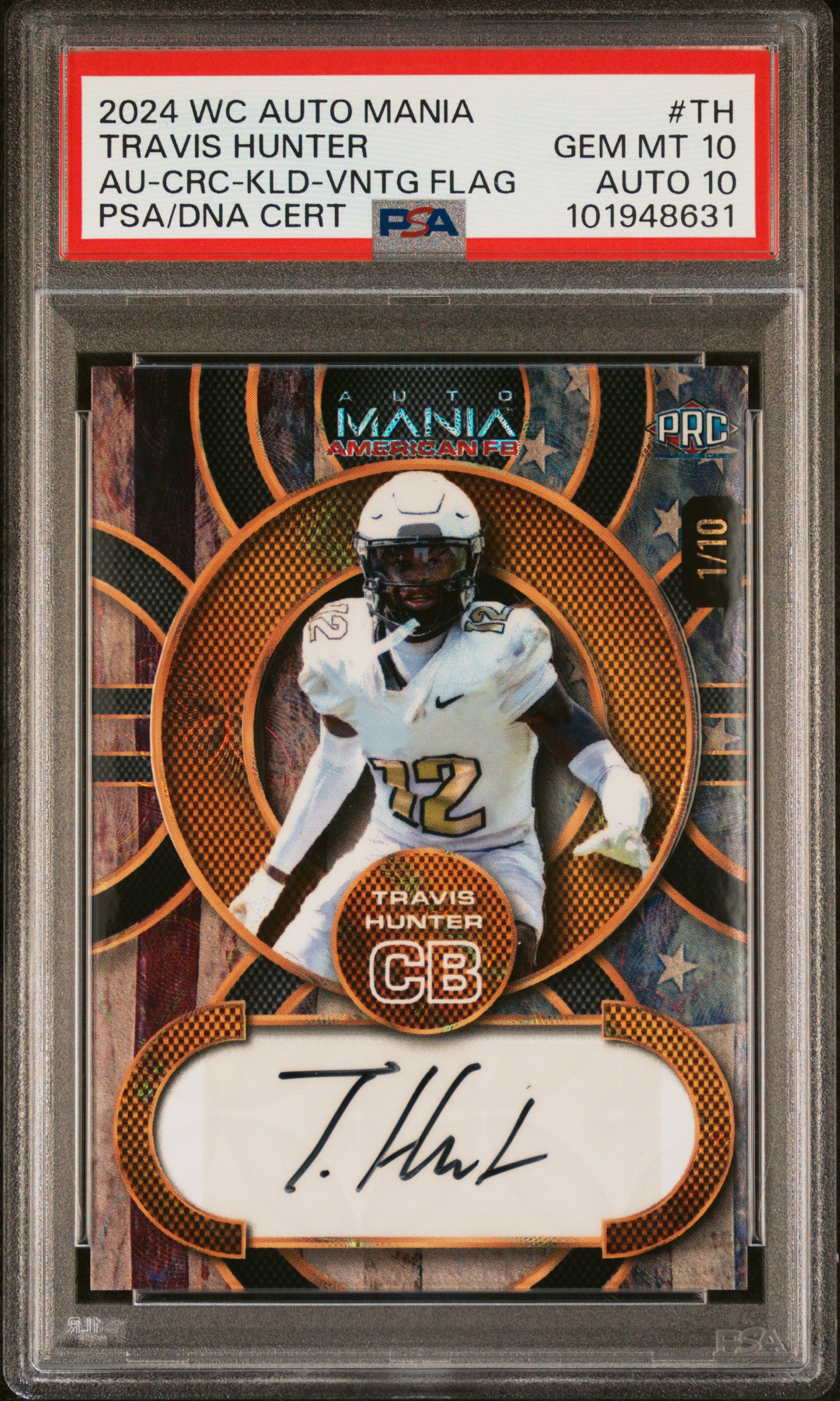 2024 TRAVIS HUNTER WILD CARD AUTO MANIA AMERICAN FOOTBALL HOBBY ...
