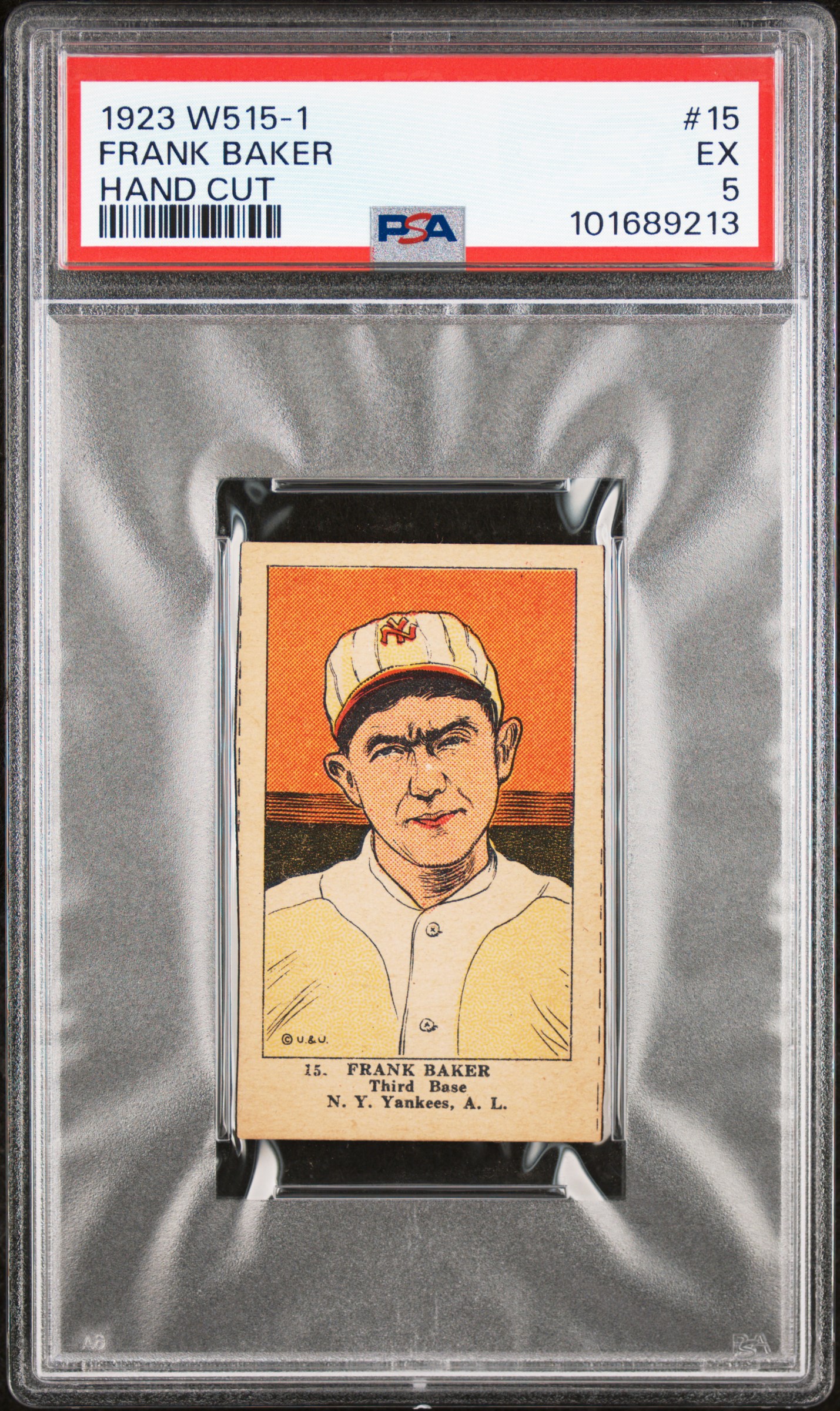1923 W515-1 HAND CUT #15 FRANK BAKER PSA 5 | eBay