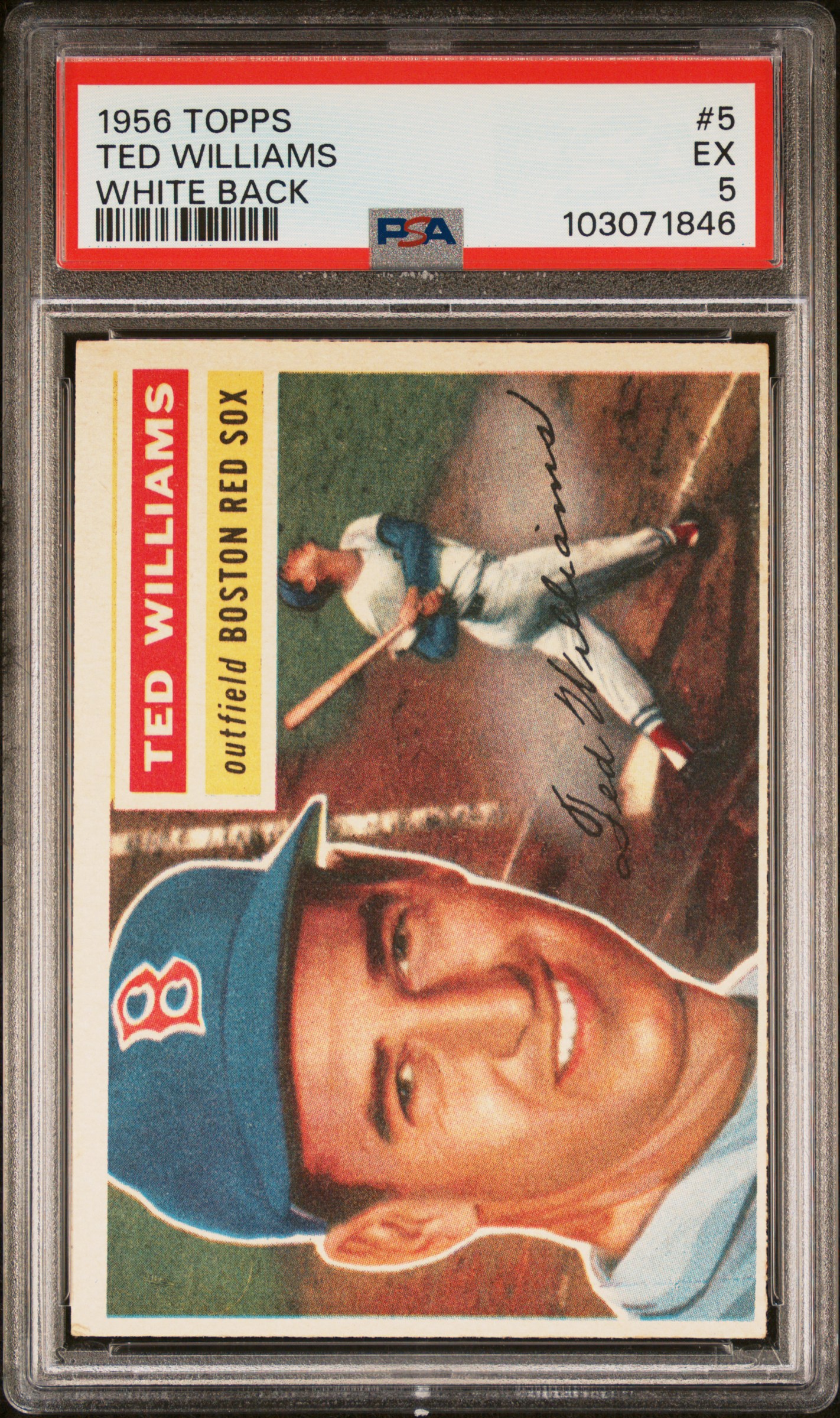 1956 TED WILLIAMS TOPPS WHITE BACK | Veriswap