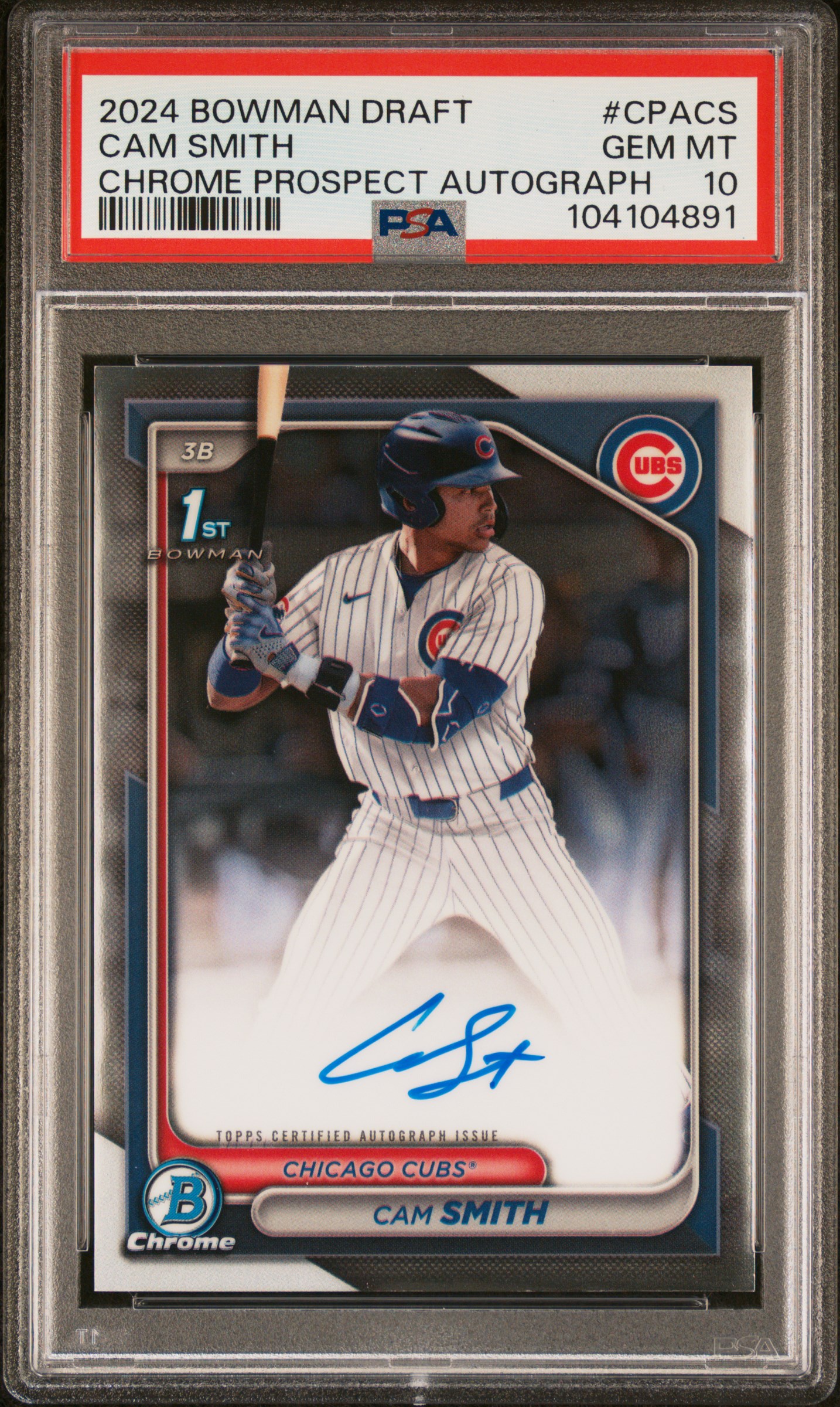 2024 CAM SMITH BOWMAN DRAFT CHROME PROSPECT AUTOGRAPHS | Veriswap