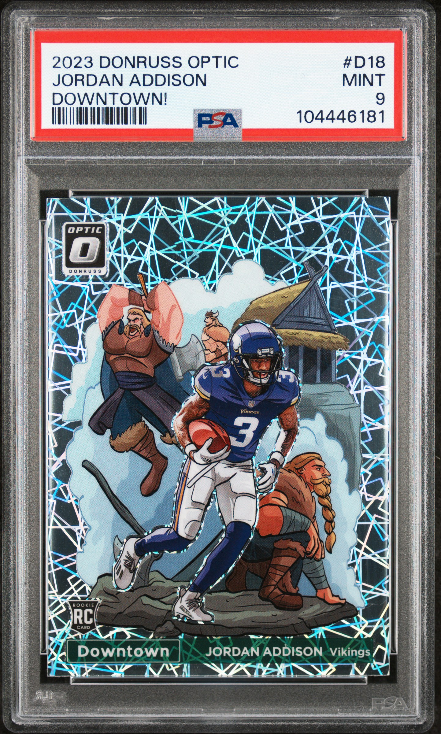 2023 JORDAN ADDISON PANINI DONRUSS OPTIC DOWNTOWN! | Veriswap