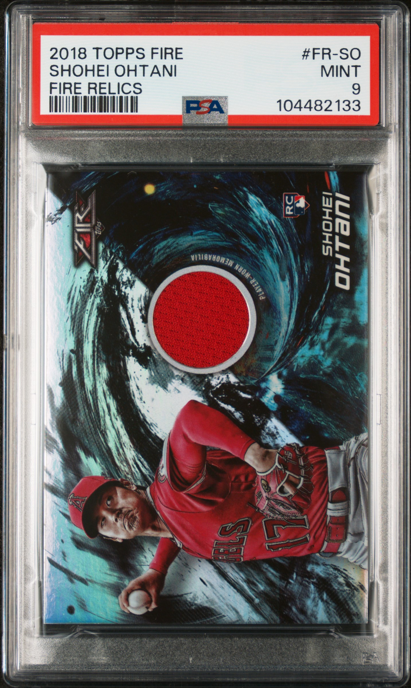 2018 SHOHEI OHTANI TOPPS FIRE FIRE RELICS FIRE RELICS PSA 9 | Veriswap