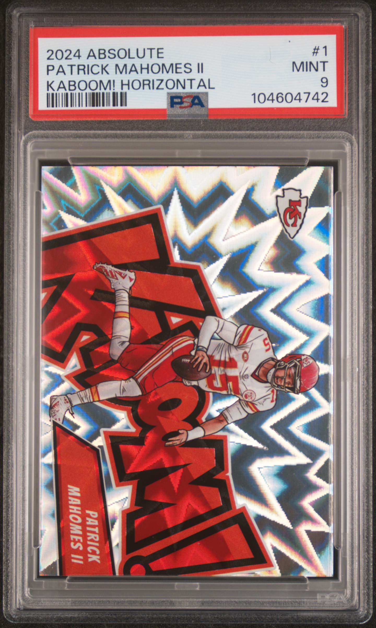 2024 PATRICK MAHOMES II PANINI ABSOLUTE KABOOM! HORIZONTAL | Veriswap