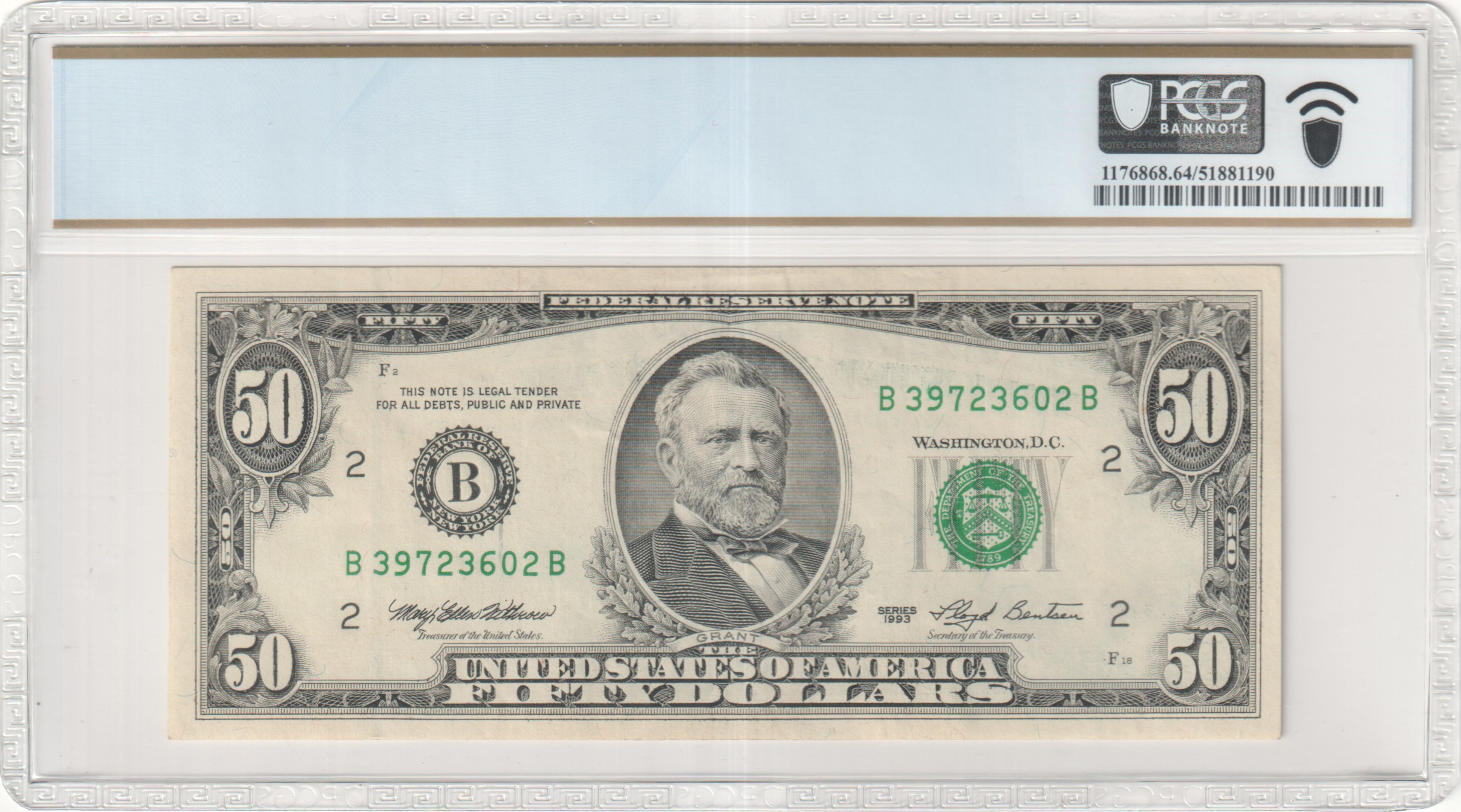 PCGS Certificate Verification Banknote Details for Cert #51881190