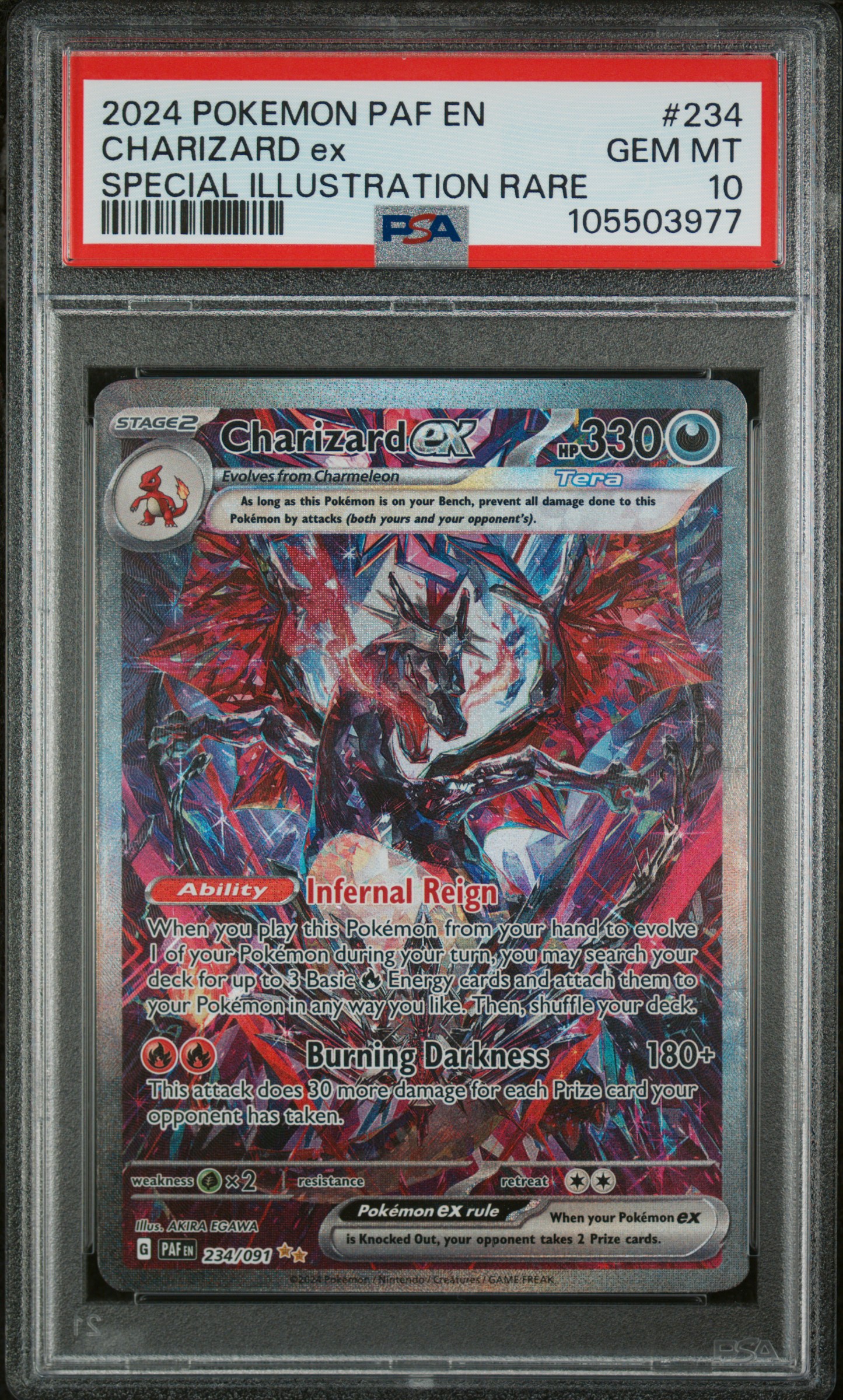 2024 CHARIZARD ex POKEMON PAF EN-PALDEAN FATES SPECIAL ILLUSTRATION ...