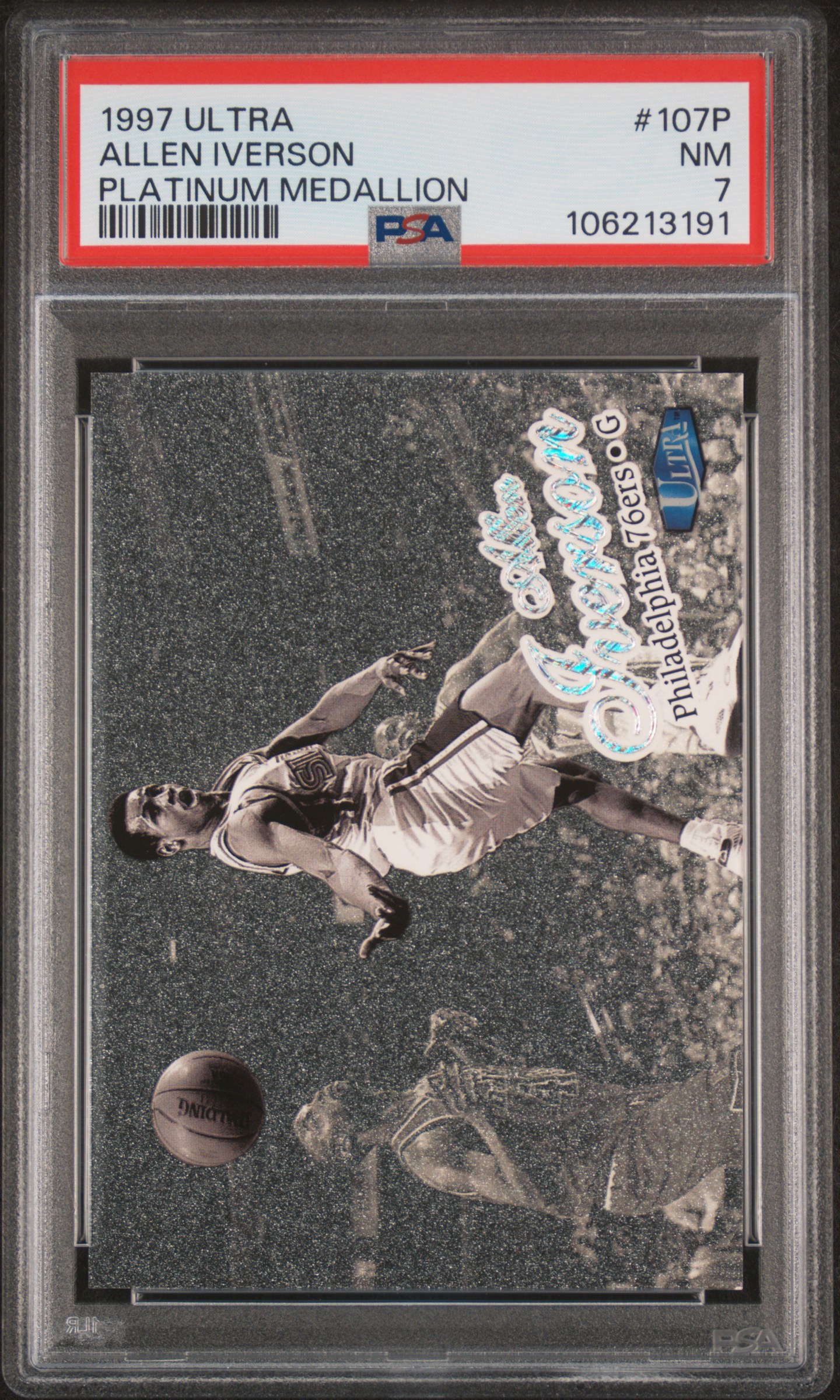 1997 ALLEN IVERSON ULTRA PLATINUM MEDALLION PSA 7 | Veriswap