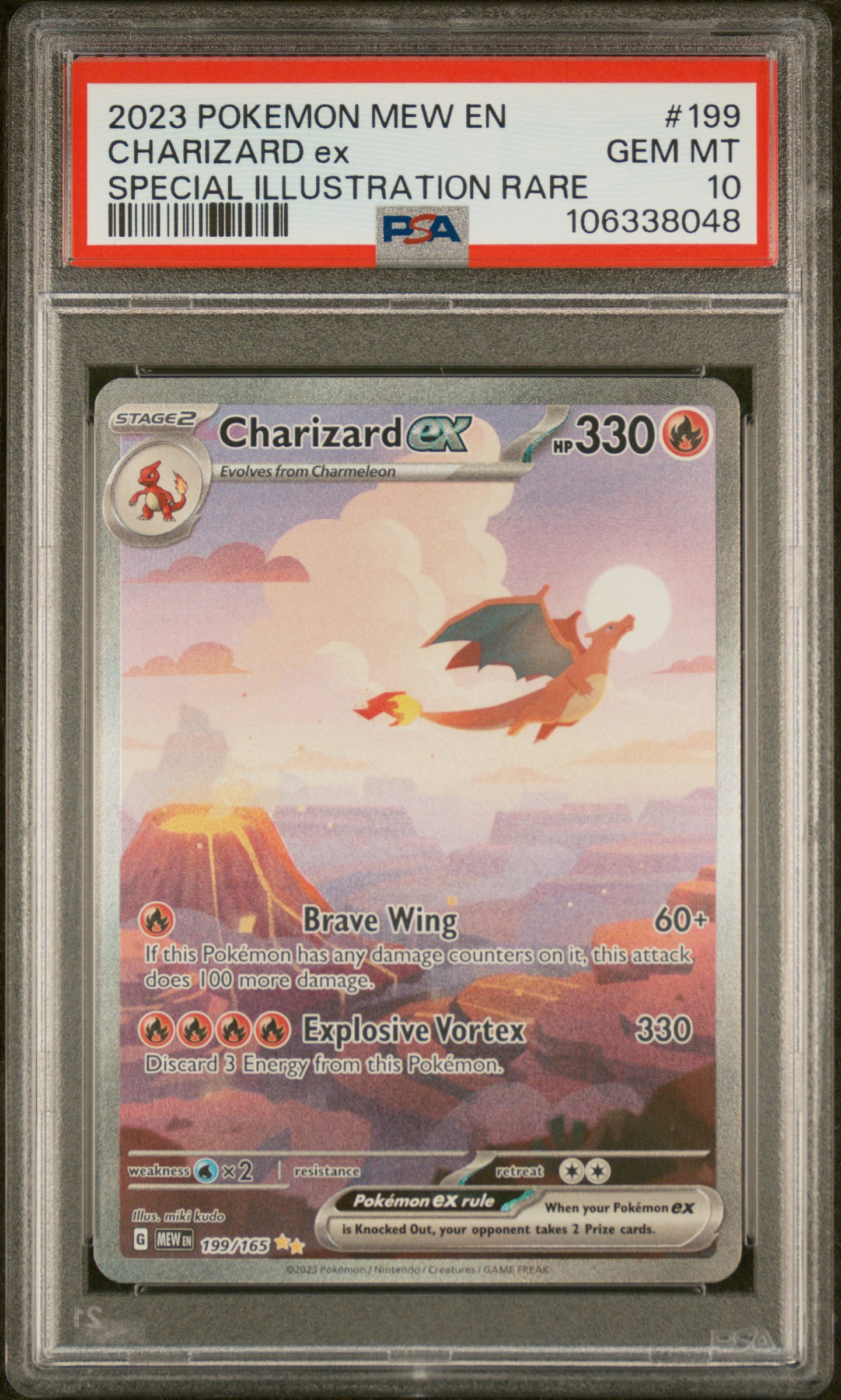 2023 CHARIZARD ex POKEMON MEW EN-151 SPECIAL ILLUSTRATION RARE PSA 10 ...