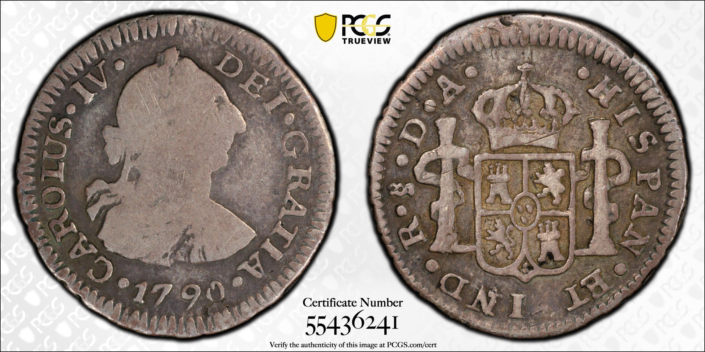 PCGS Certificate Verification Coin Details for Cert #55436241