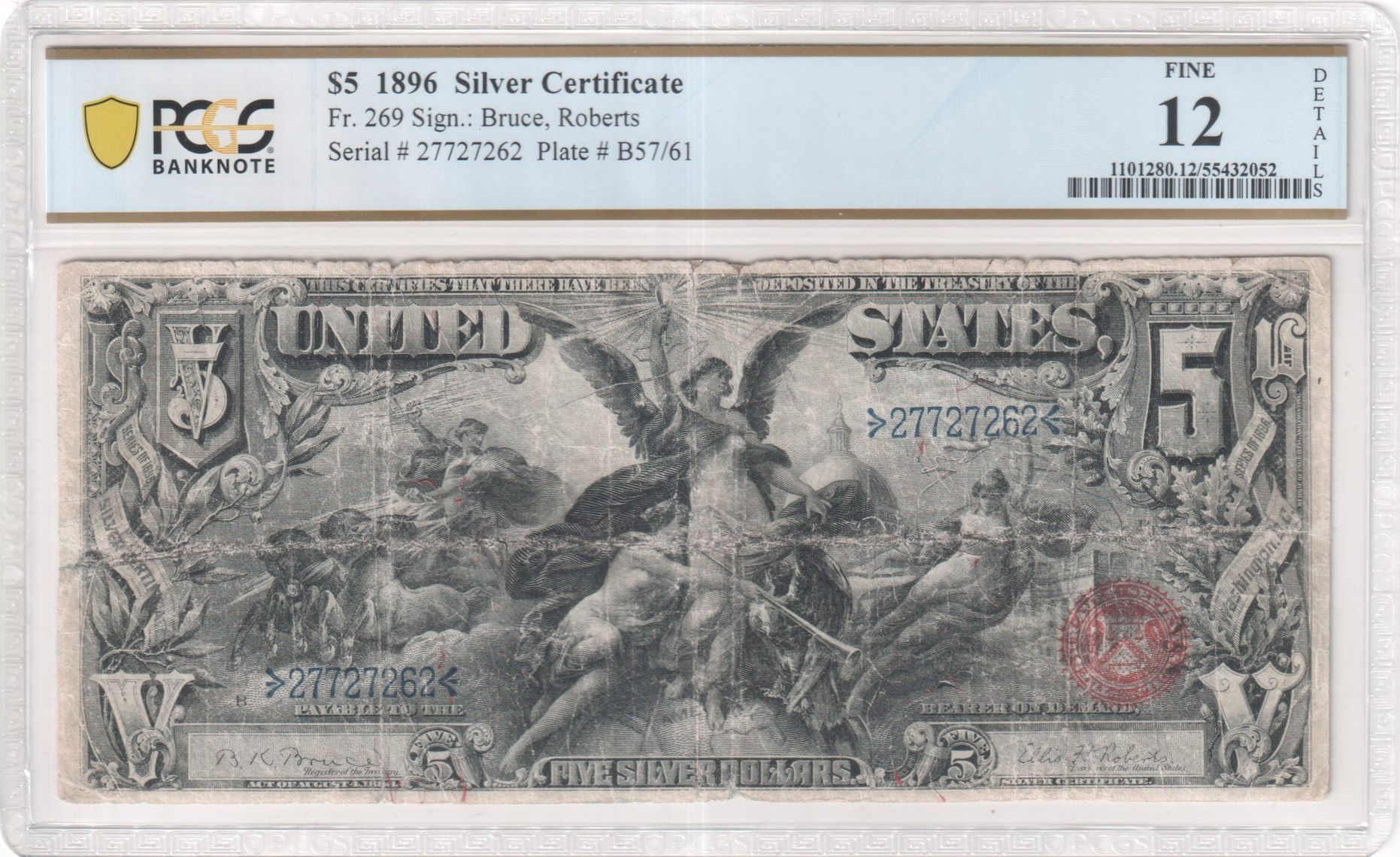 PCGS Certificate Verification Banknote Details for Cert #55432052