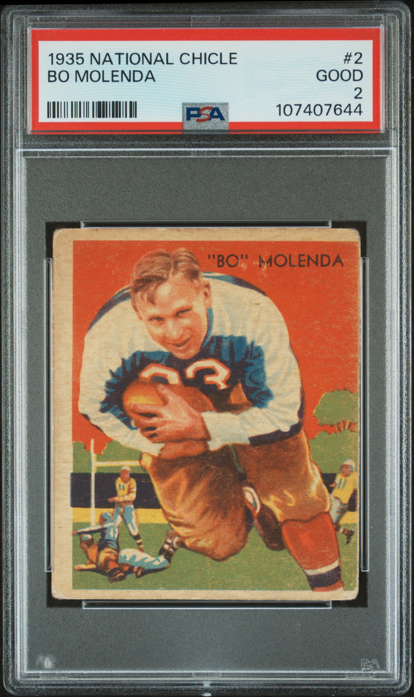1935 NATIONAL CHICLE BO MOLENDA PSA 2 | Veriswap