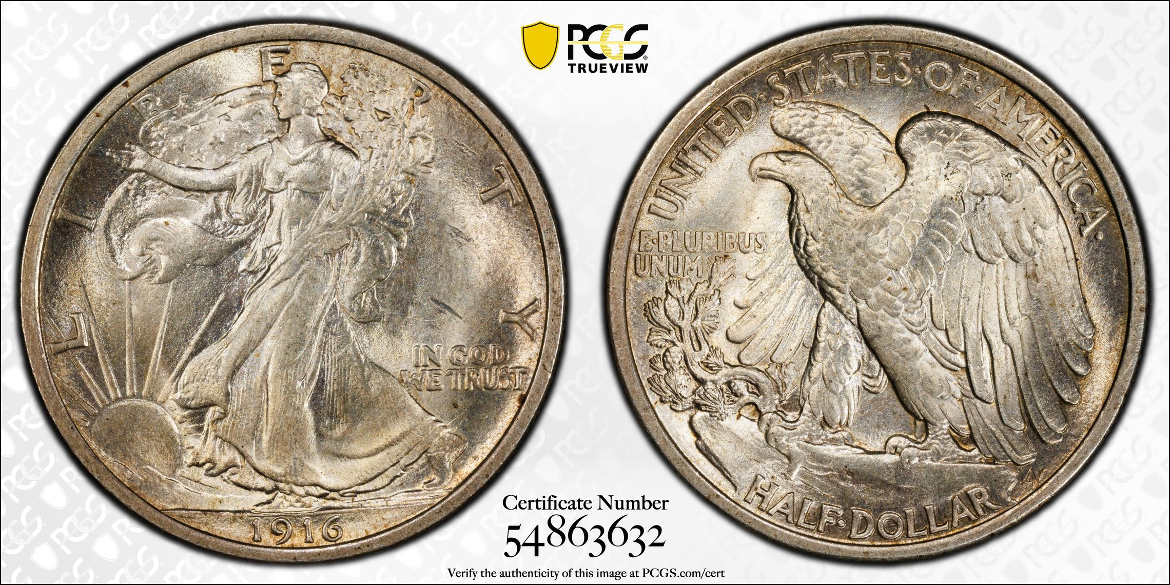 PCGS Certificate Verification Coin Details for Cert #54863632