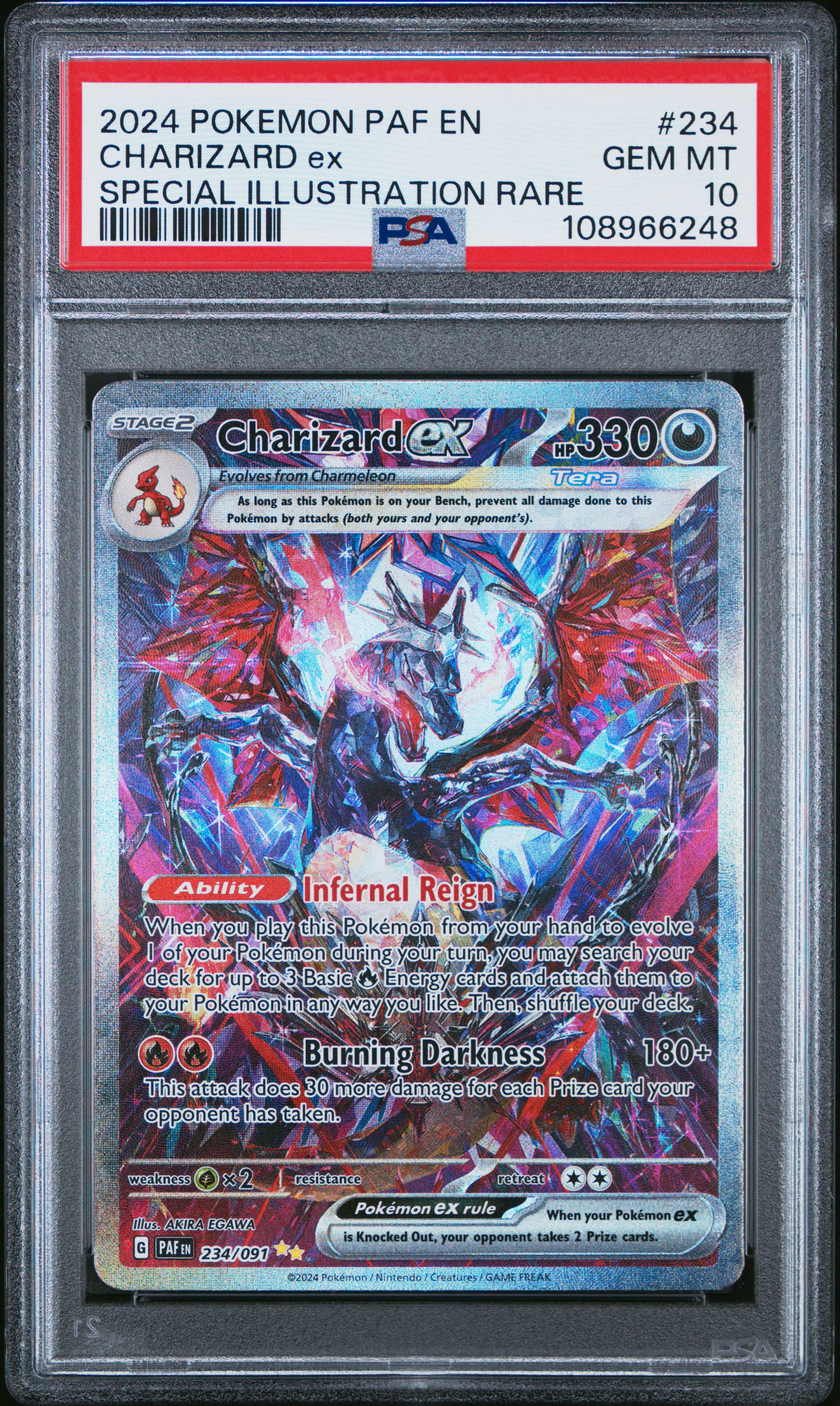 2024 POKEMON PAF EN-PALDEAN FATES SPECIAL ILLUSTRATION RARE CHARIZARD ...