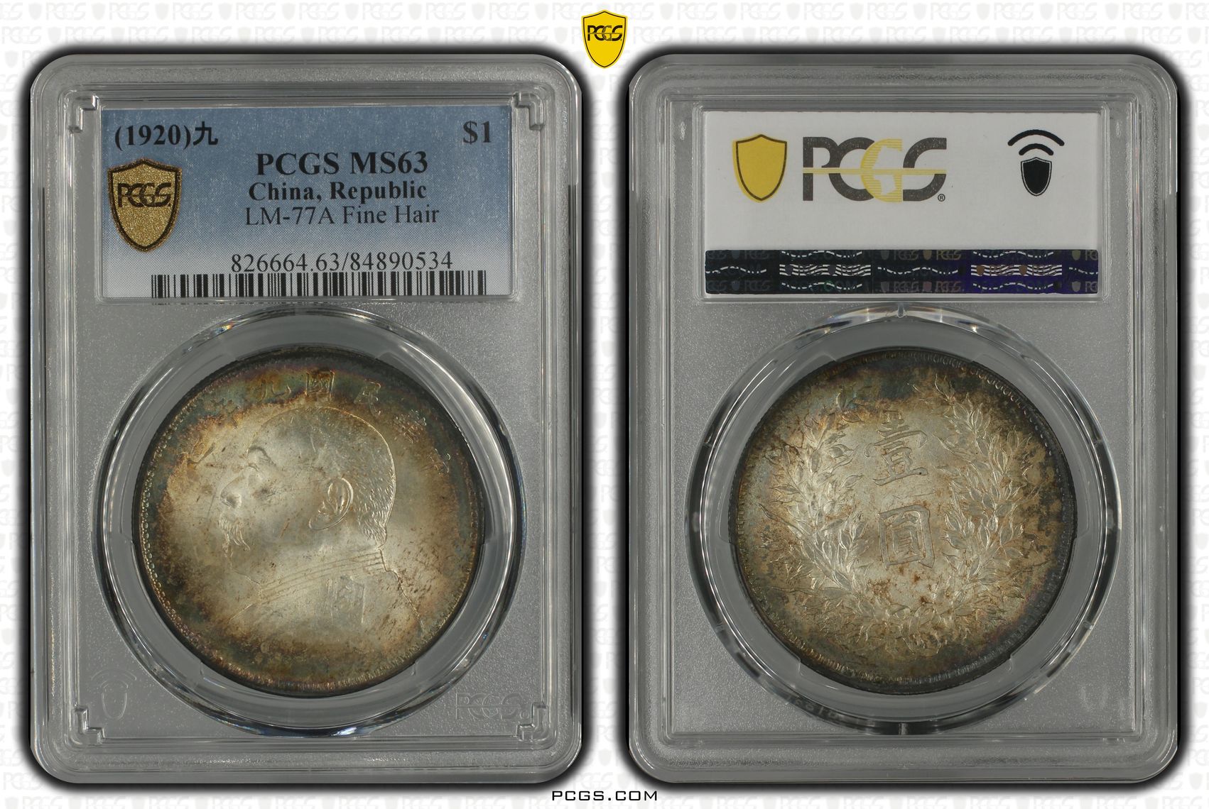 PCGS Certificate Verification Coin Details for Cert #84890534