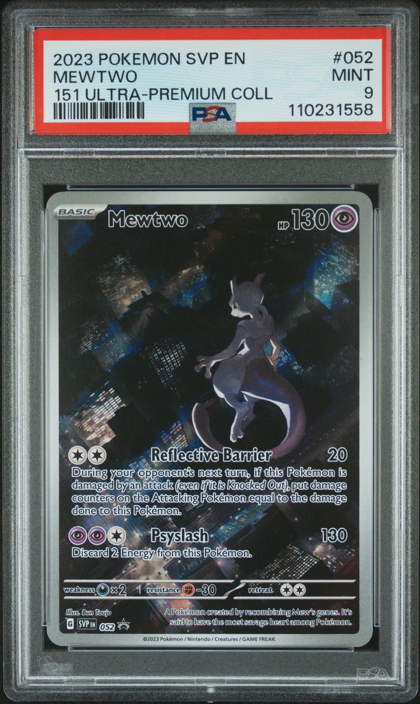 2023 MEWTWO POKEMON SVP EN-SV BLACK STAR PROMO 151 ULTRA-PREMIUM COLL ...