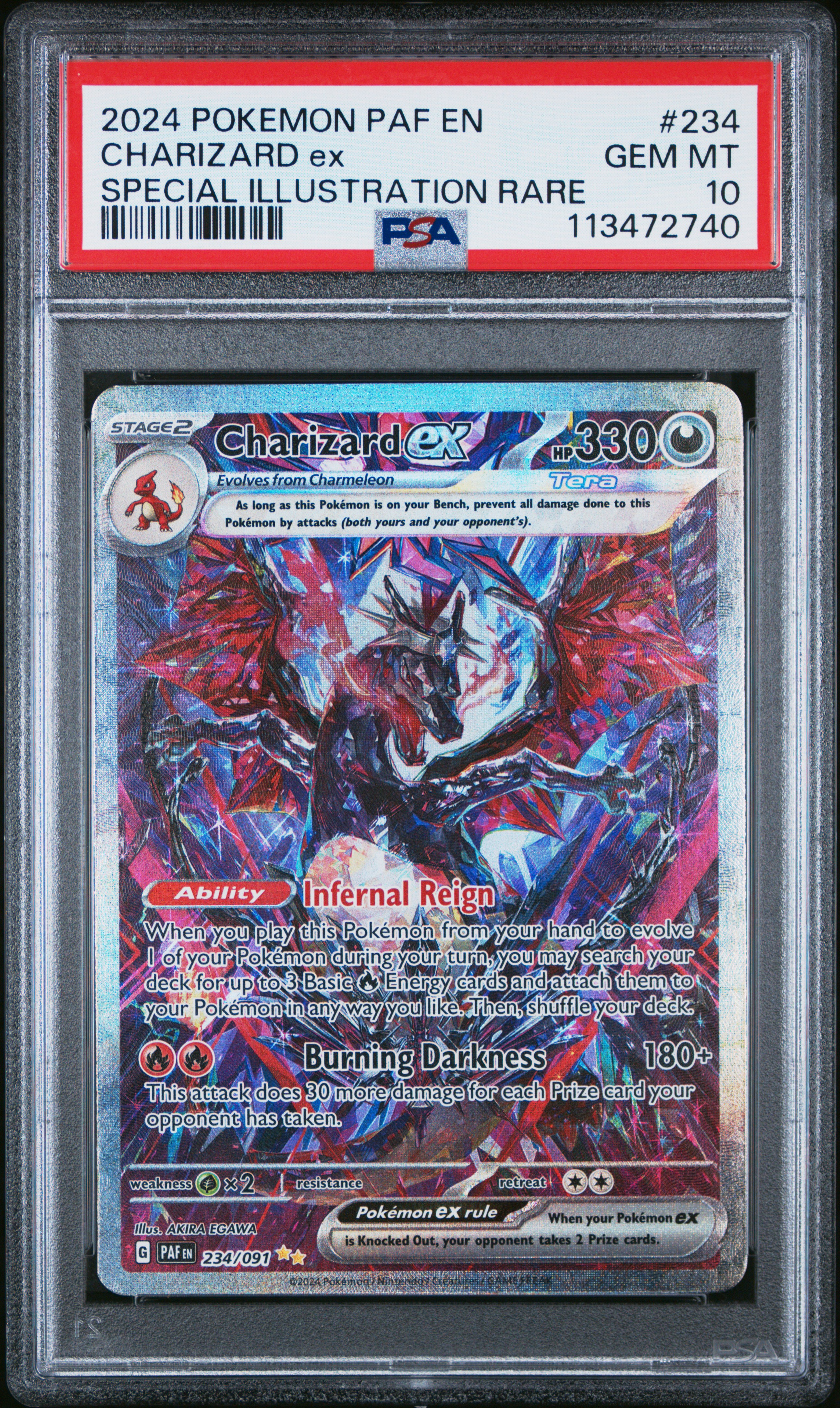 2024 CHARIZARD ex POKEMON PAF EN-PALDEAN FATES SPECIAL ILLUSTRATION ...
