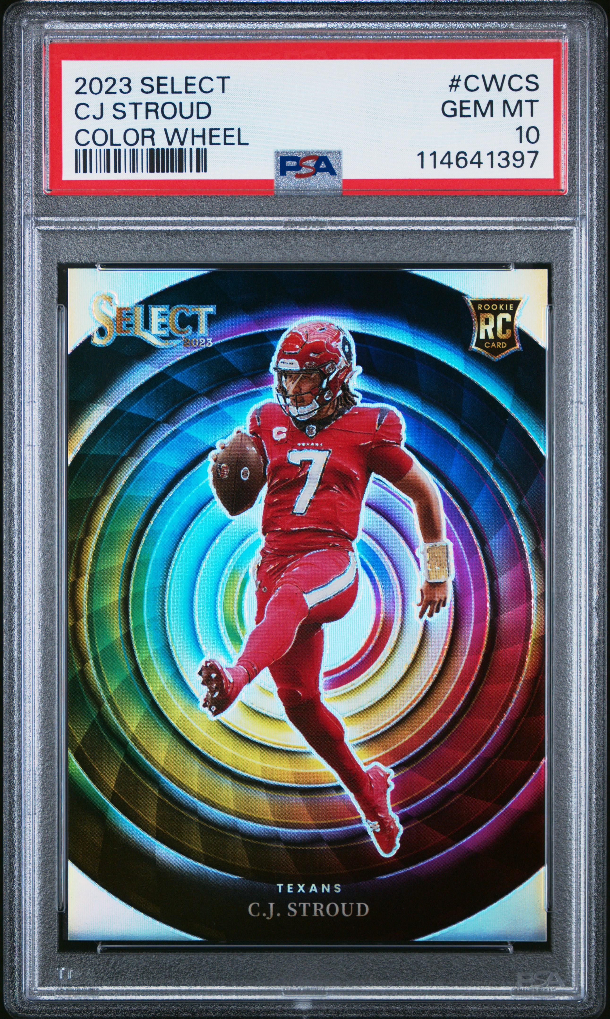 2023 CJ STROUD PANINI SELECT COLOR WHEEL PSA 10 | Veriswap
