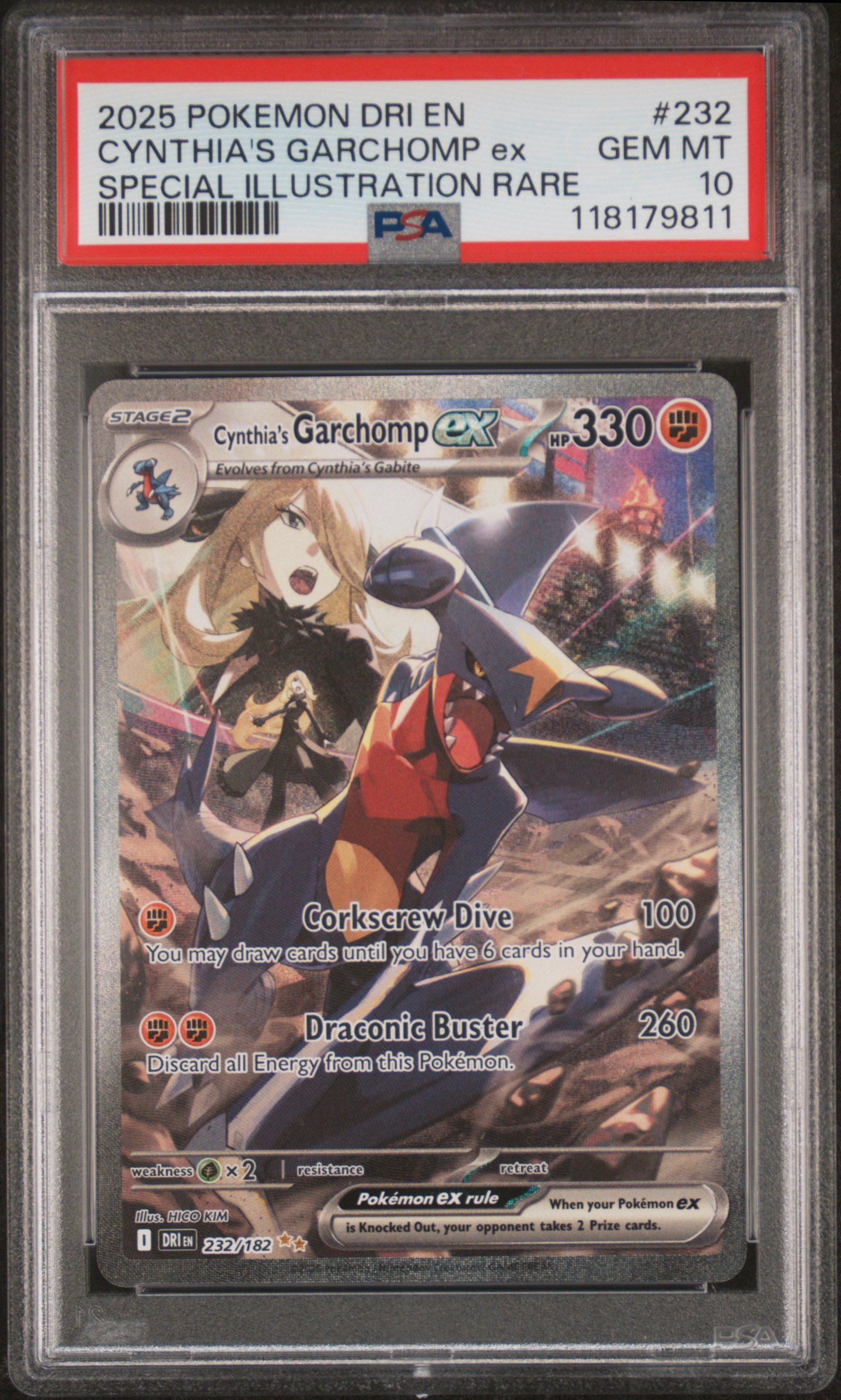 2025 CYNTHIA'S GARCHOMP ex POKEMON DRI EN-DESTINED RIVALS SPECIAL ...