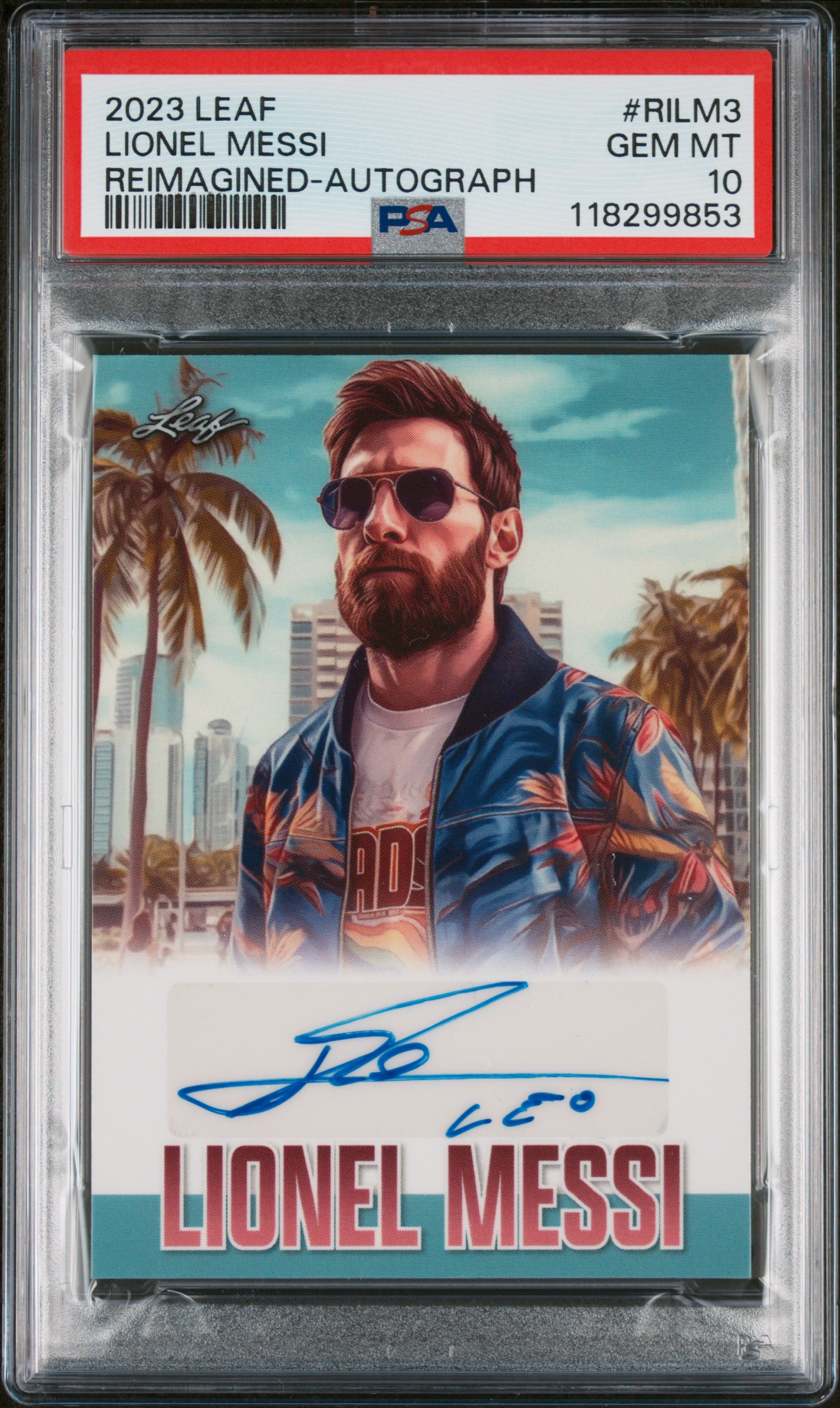 2023 LIONEL MESSI LEAF REIMAGINED REIMAGINED-AUTOGRAPH PSA 10 | Veriswap