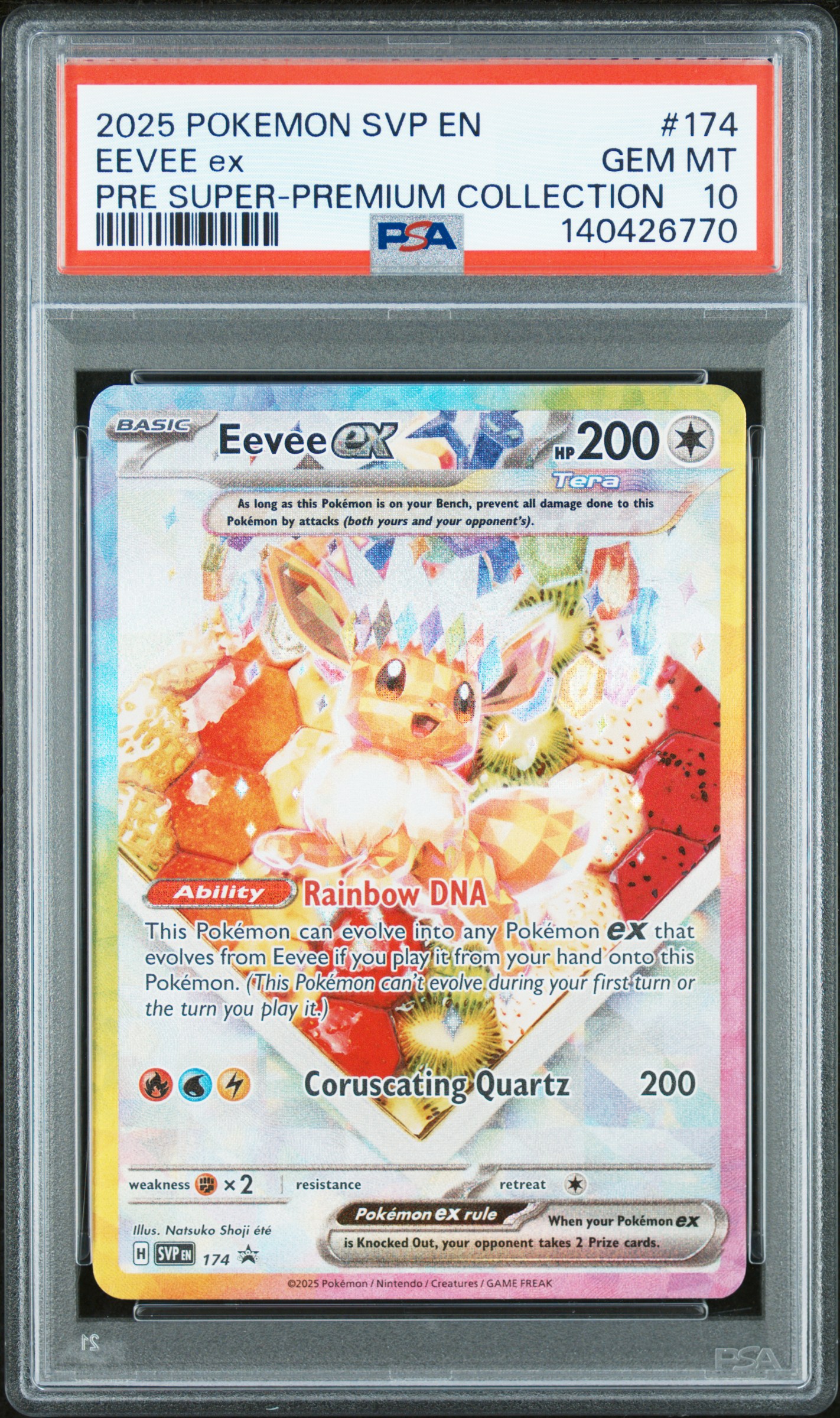 2025 EEVEE ex 🔴 POKEMON SVP EN-SV BLACK STAR PROMO PRE SUPER-PREMIUM ...