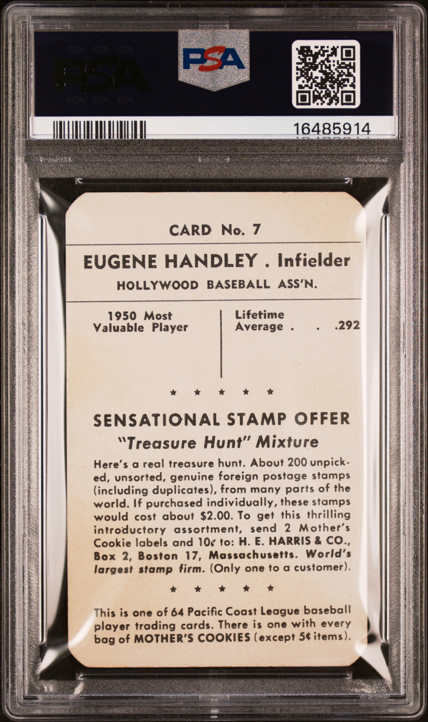 Baseball - 1952 Mothers Cookies - Master: Eddie's 1952 Knothole Gang ...